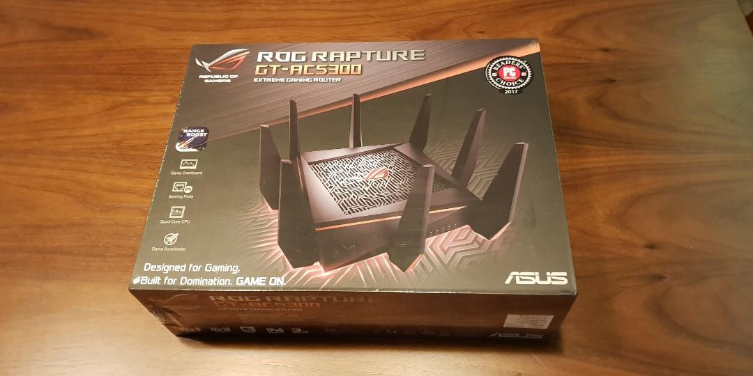 Asus rog rapture gt-ac5300 extreme gaming router, Computers & Tech ...
