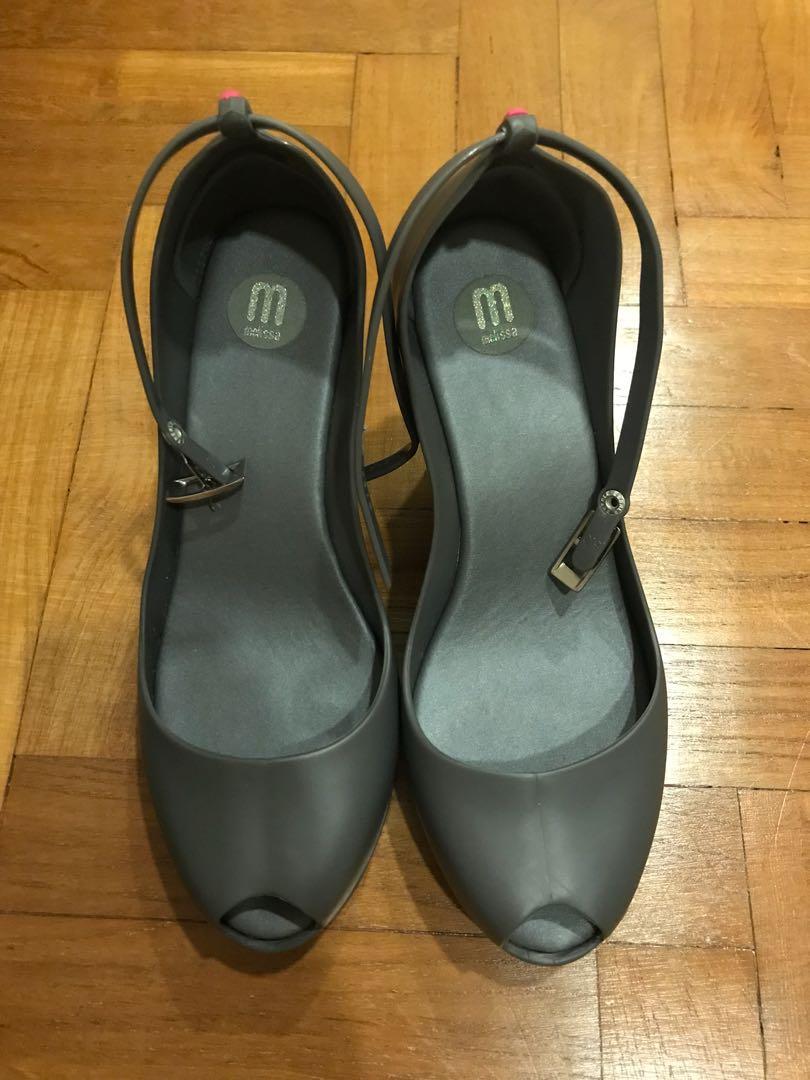 Brand New Melissa Wedges, Women's Fashion, Footwear, Flipflops and ...