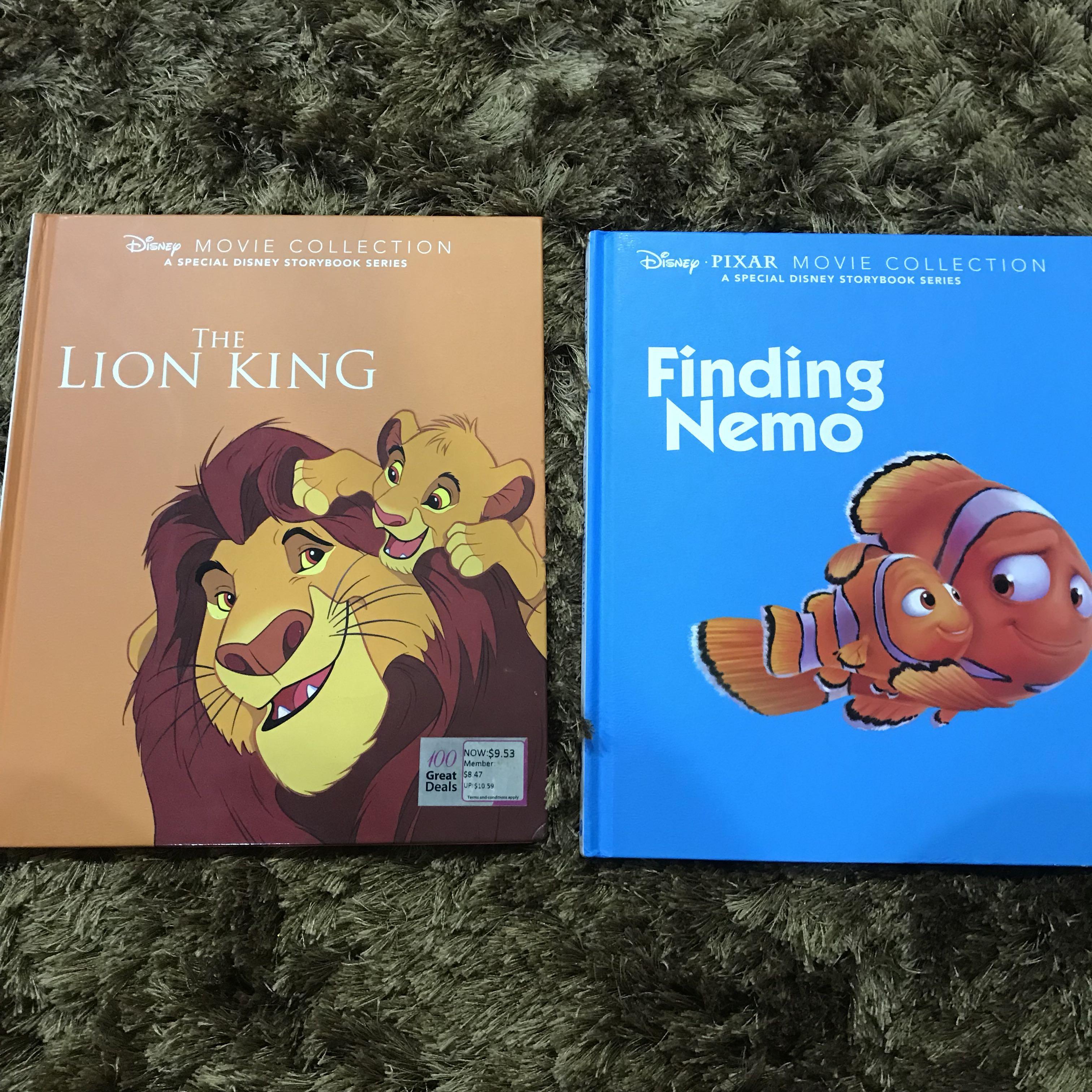 Bundle Disney Lion King and Finding Nemo Book, Hobbies & Toys, Books ...