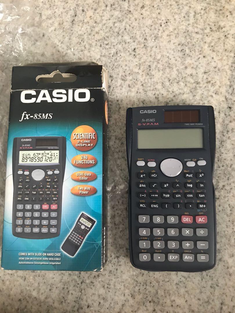 Casio Scientific Calculator fx-85MS, Computers & Tech, Office ...
