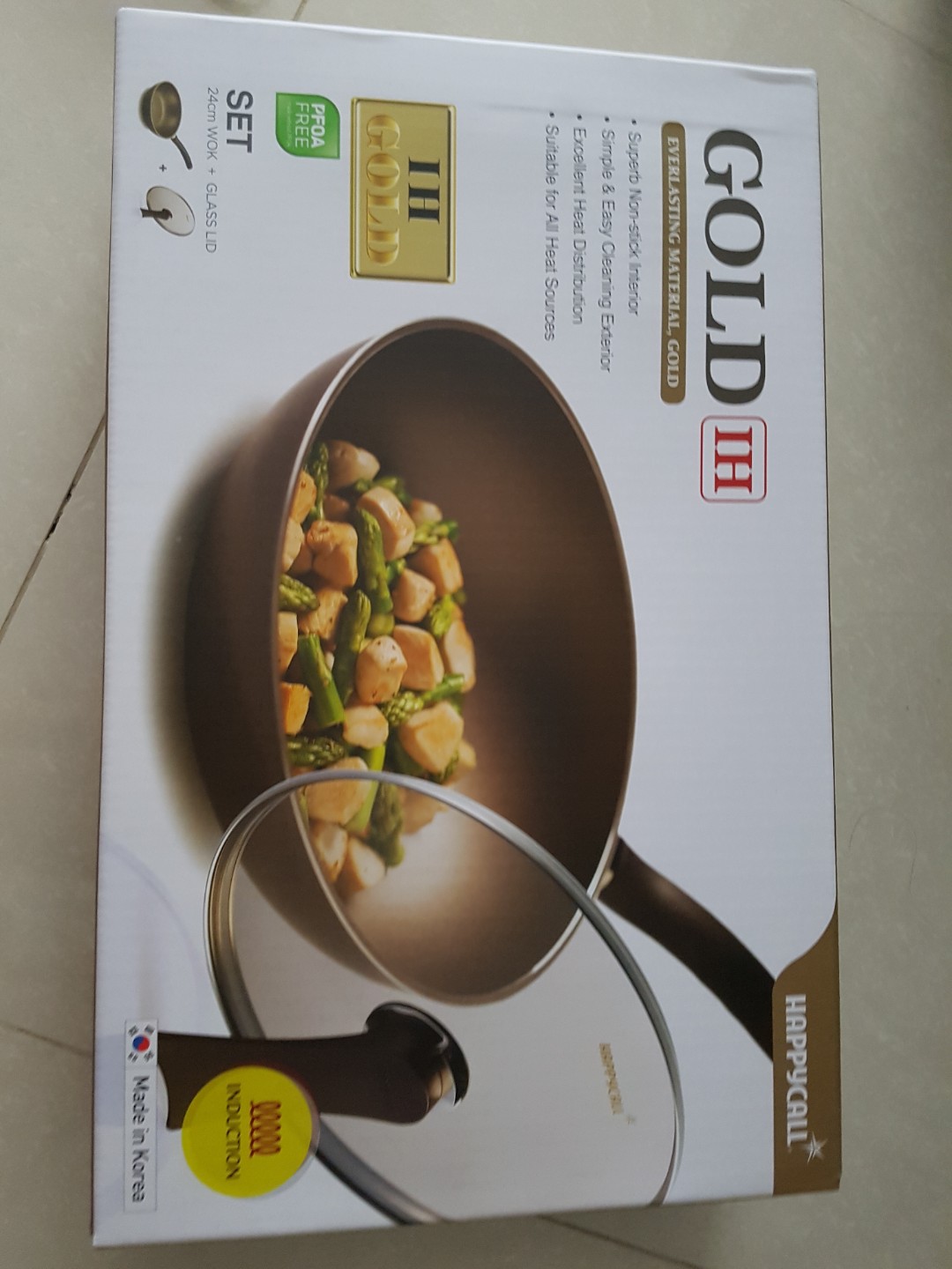 Happy call wok 24cm, Furniture & Home Living, Kitchenware & Tableware ...