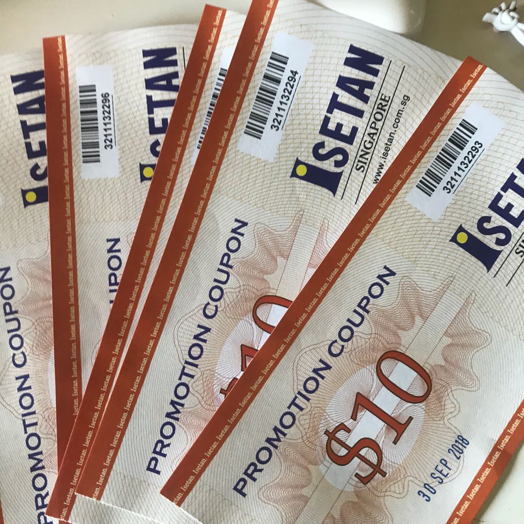 Isetan vouchers , Tickets & Vouchers, Vouchers on Carousell