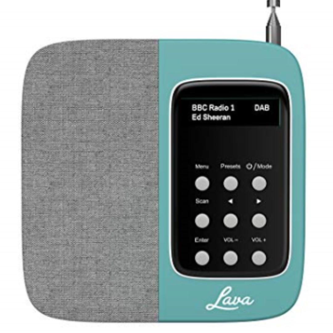 Lava | Malie – DAB / DAB+ Digital & FM Portable Radio with Alarm Clock and Built-in Rechargeable ...