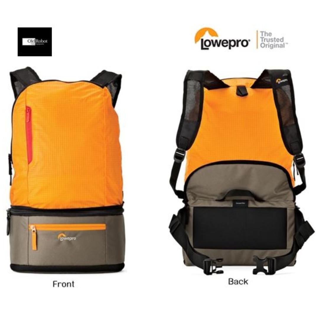 LOWEPRO PASSPORT DUO - ORANGE/MICA 2 in 1 Backpack + Waist Bag ...