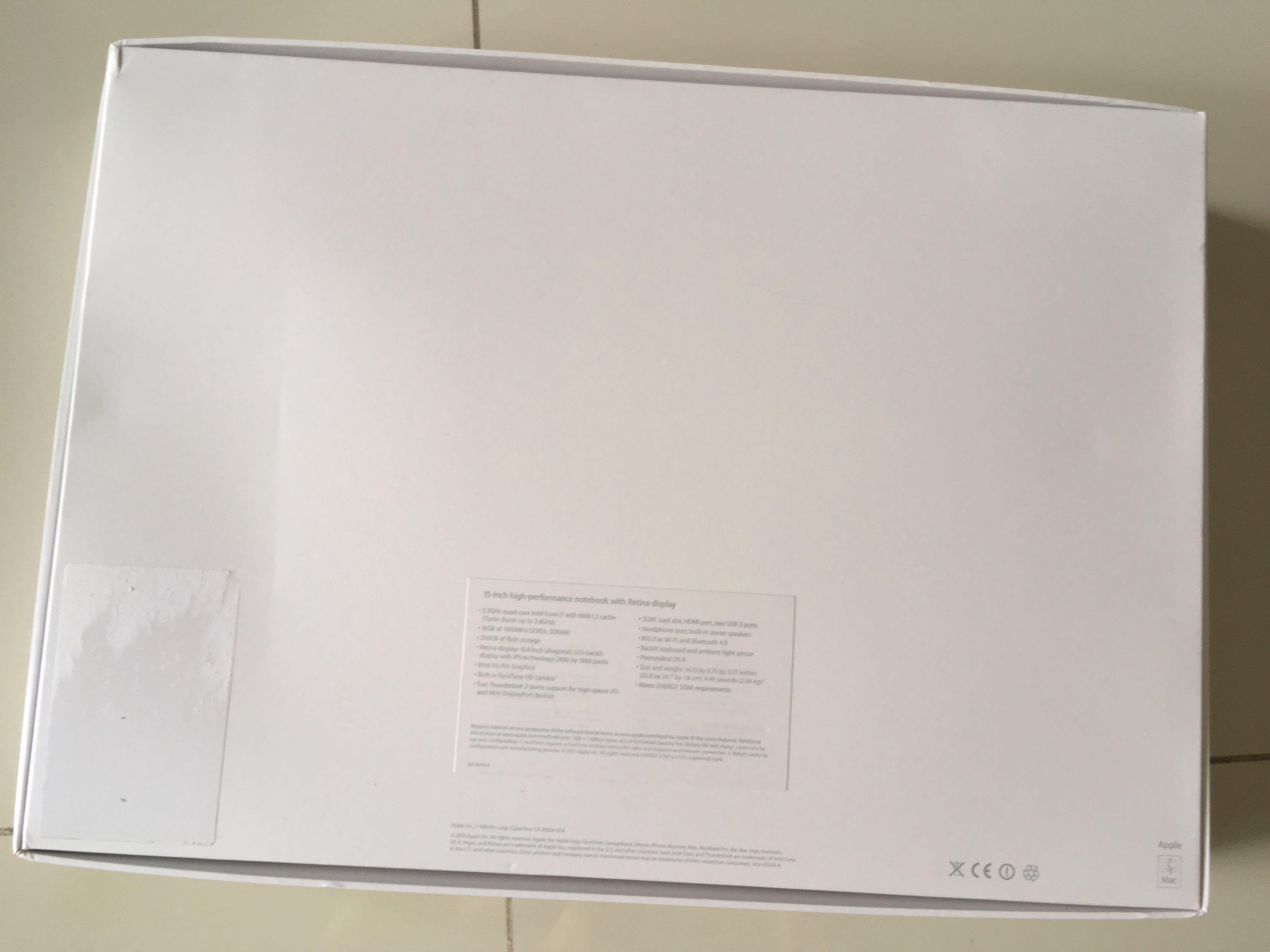 MacBook Pro box, Computers & Tech, Laptops & Notebooks on Carousell
