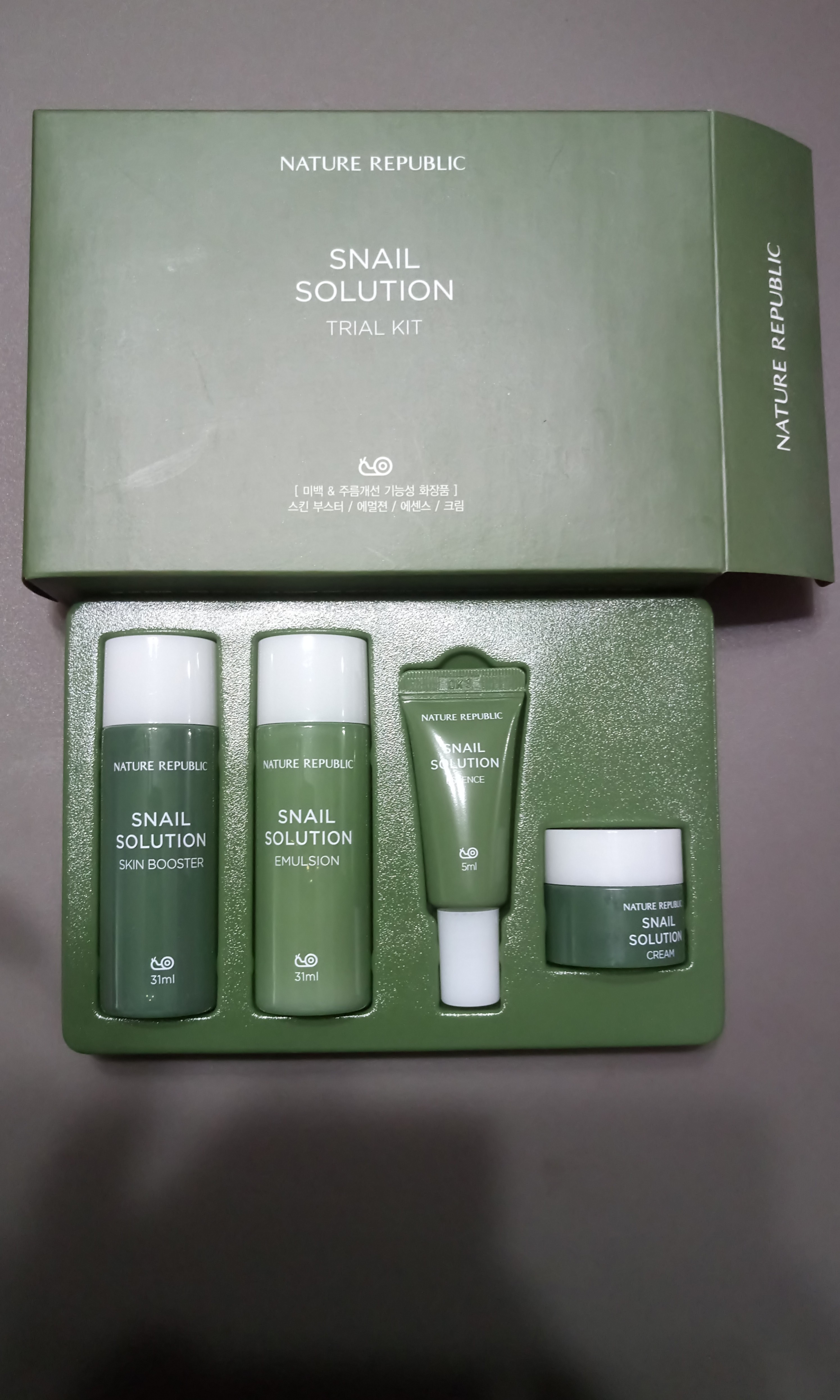 Nature Republic Snail Solution Trial Kit on Carousell