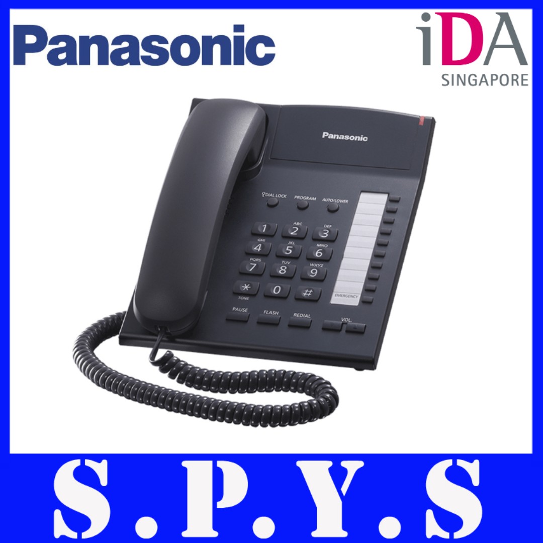 Panasonic KX-TS820MX Desk Telephone. Corded. One Touch Redial. IDA Approved Local SG Stock. Full ...