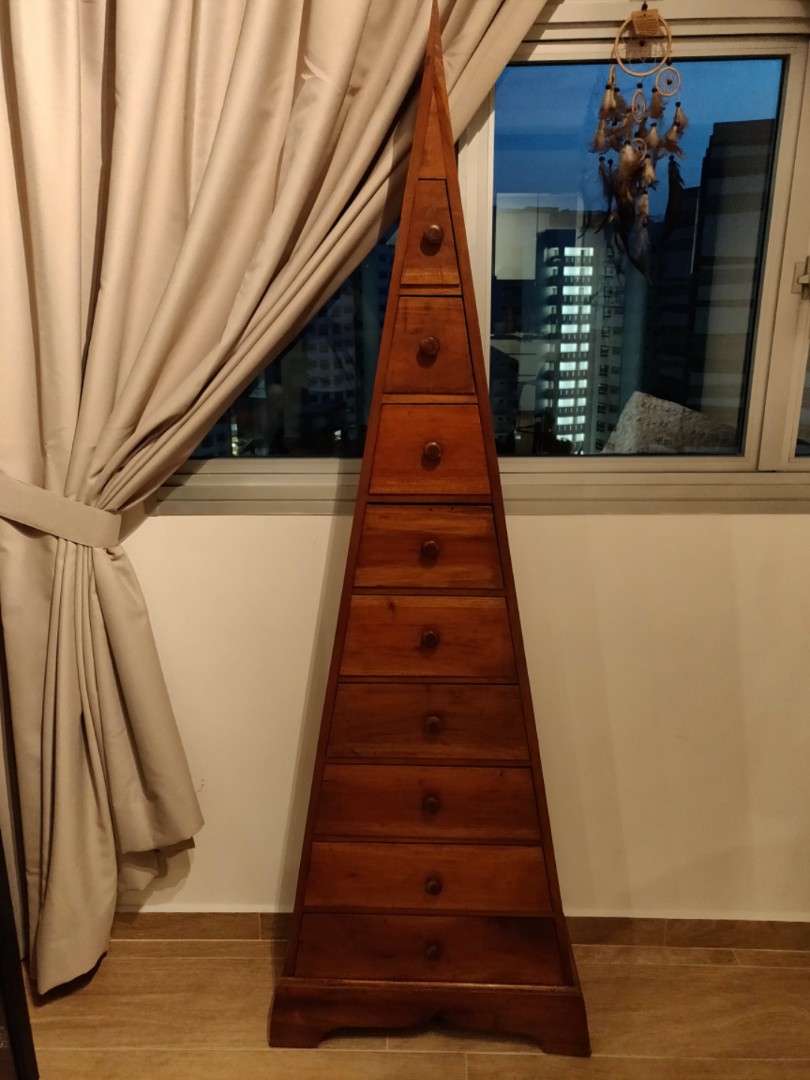 Pyramid wooden drawers, Furniture & Home Living, Furniture, Shelves ...