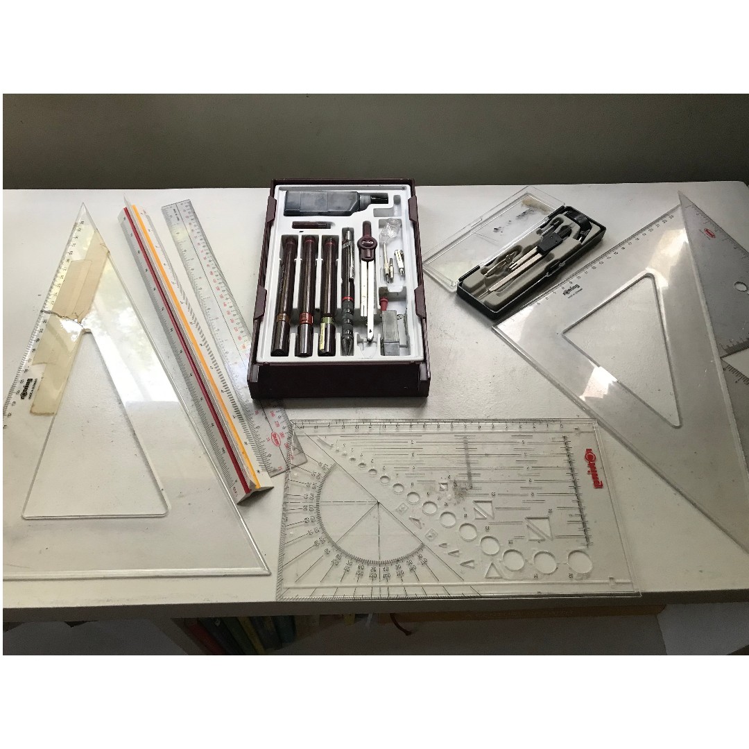 Rotring Drafting Set, Hobbies & Toys, Stationary & Craft, Craft ...