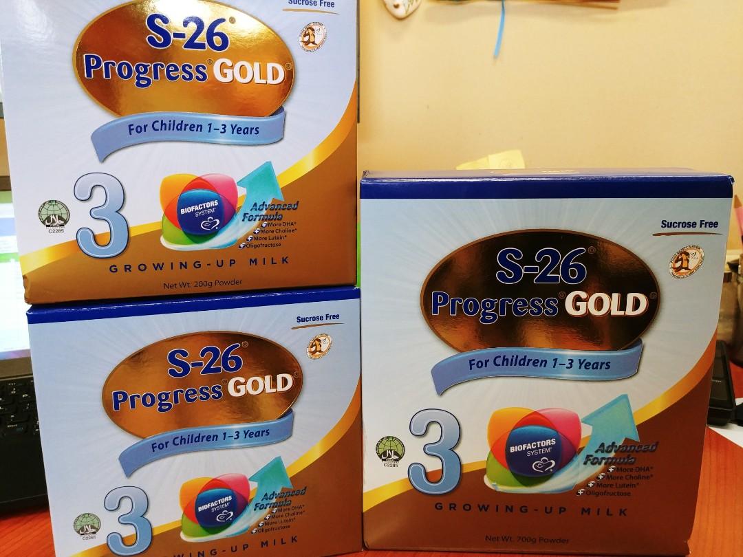 S26 Progress Gold (1-3years old) milk powder in boxes, Babies & Kids ...
