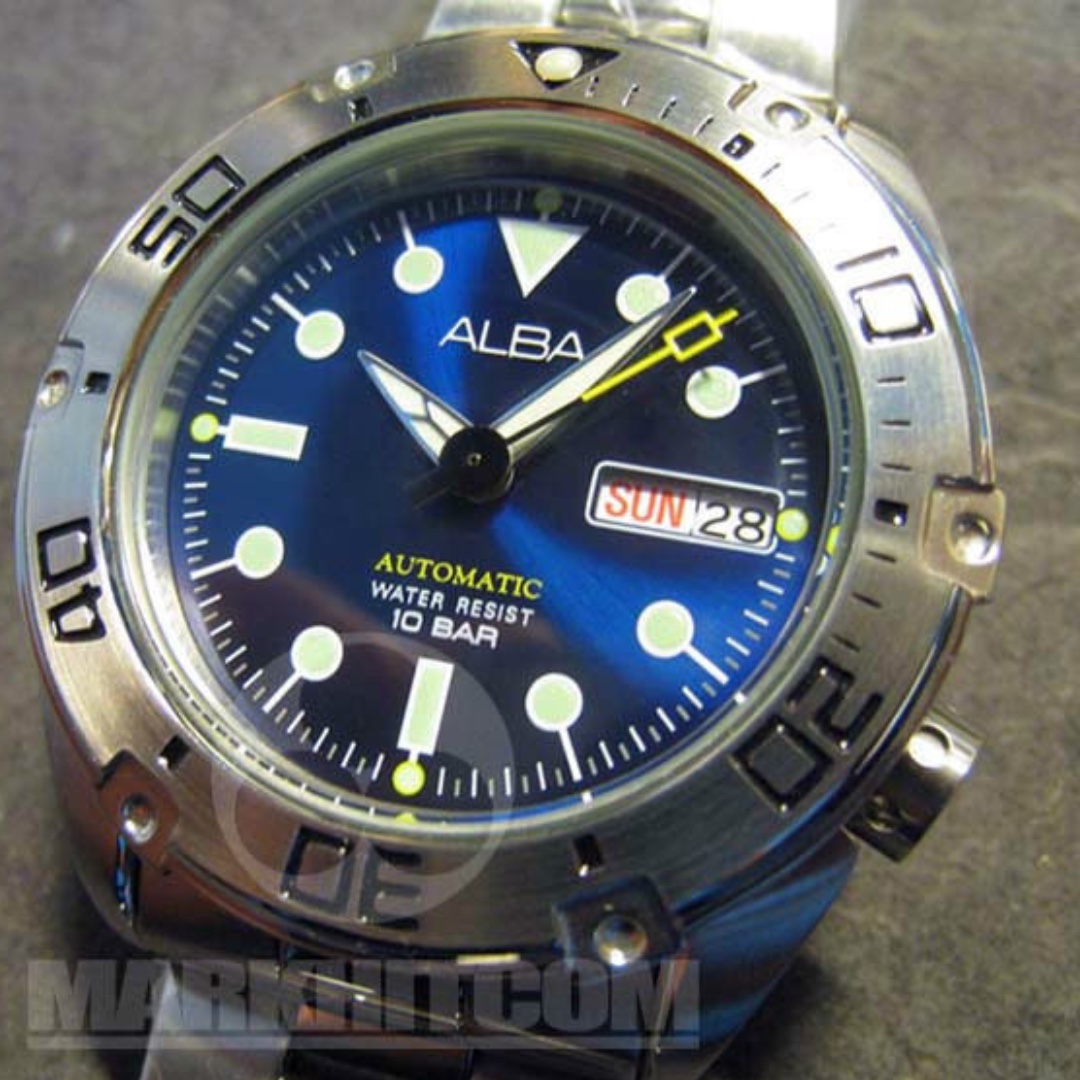 ALBA Blue Monster AL4019X1 Blue wave Manta Ray Revolver Water resist ...