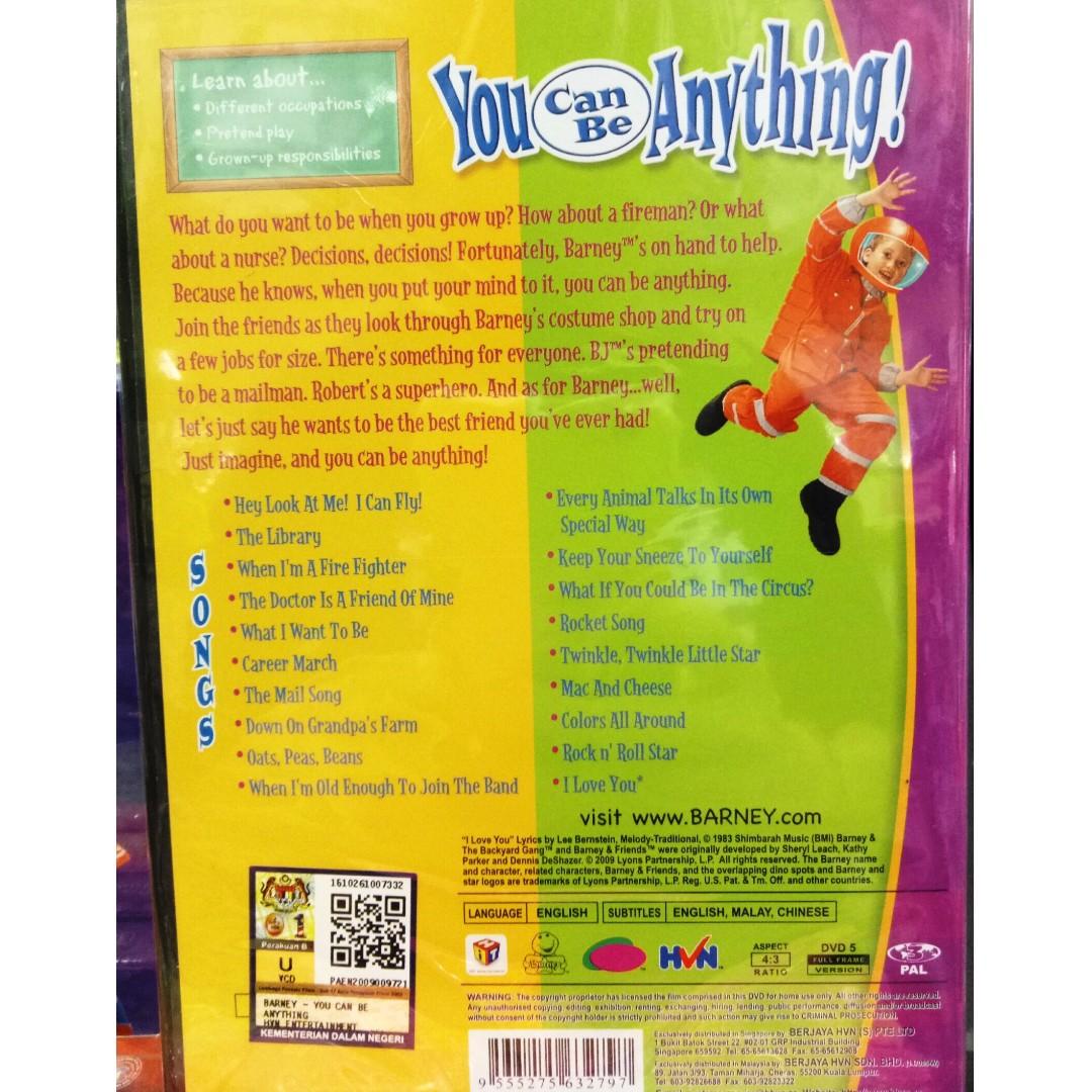 Barney You Can Be Anything Dvd
