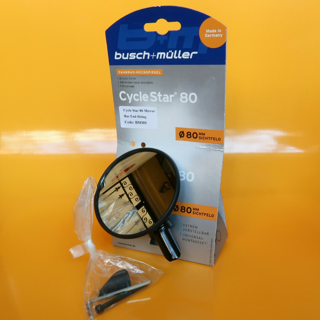 Busch & Muller Cycle Star 80mm bar end mirror for Brompton and other ...