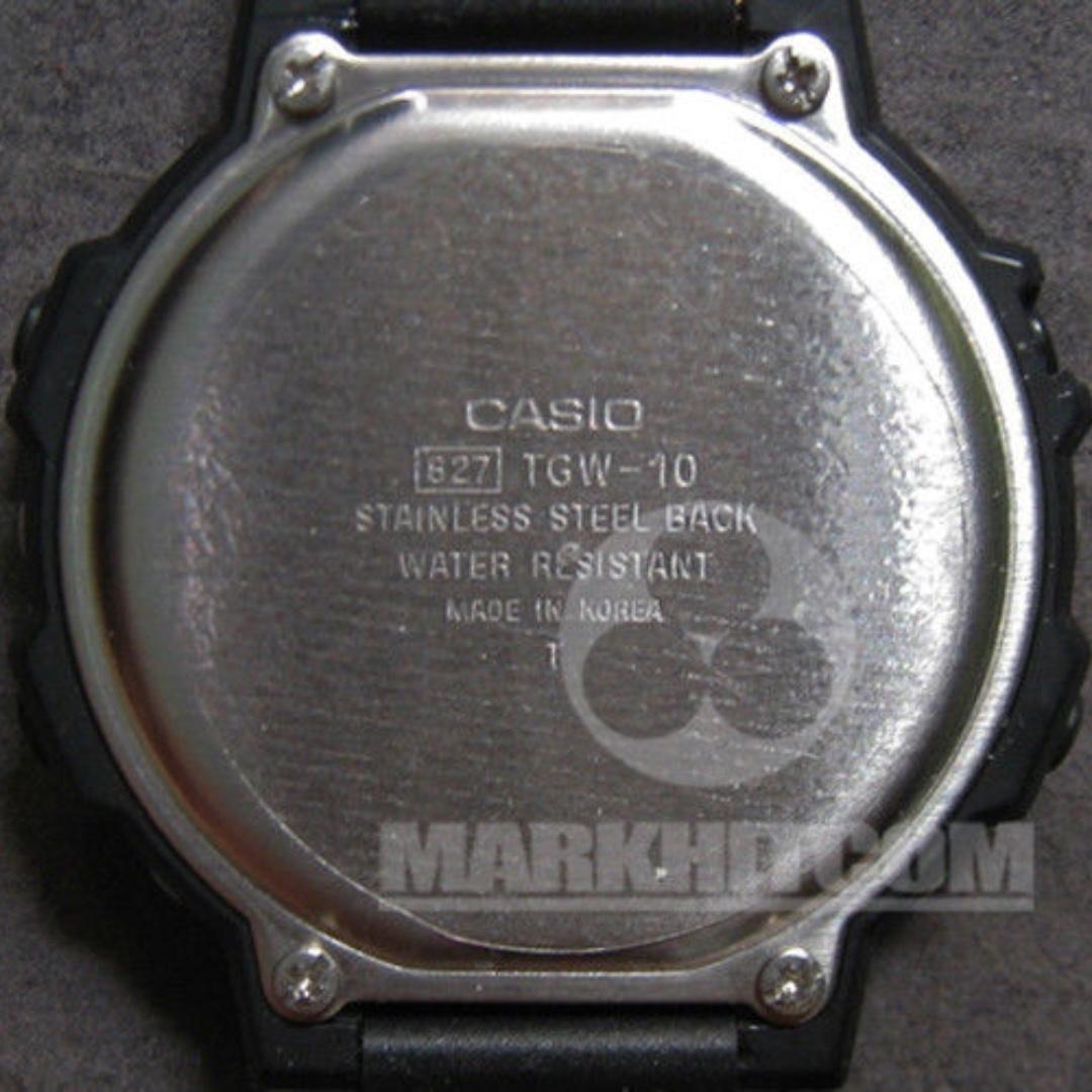 CASIO TRI-GRAPH TGW-10 Module 827 WATER RESIST 100M white Watch 80's ...