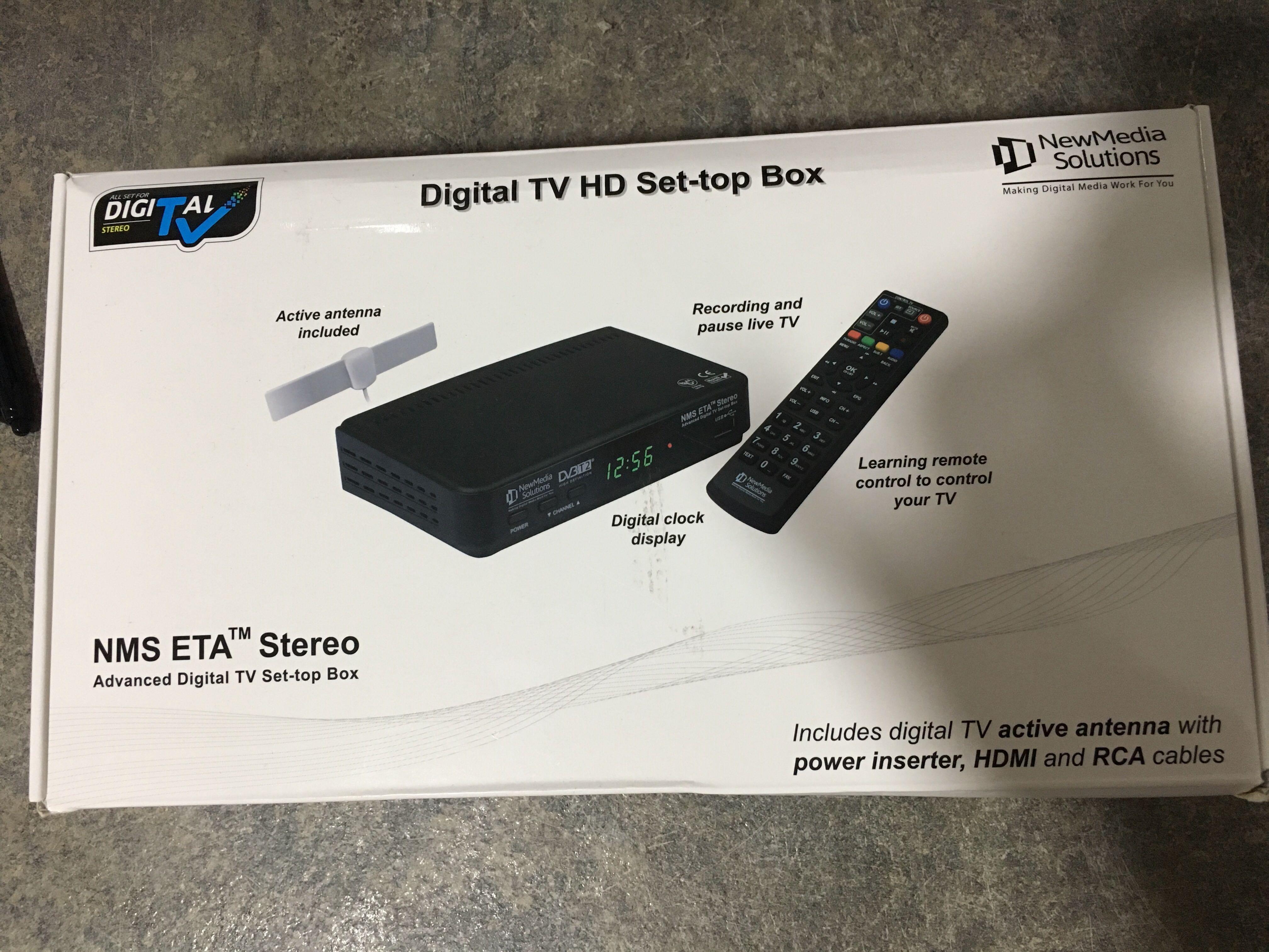 DVB-T2 NMS ETA Stereo Advanced Digital TV Set Top Box, TV & Home ...