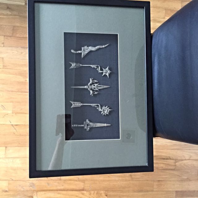 Indonesian Painting From Renowned Vinoti Gallery 'Small Keris Set Of 5 ...