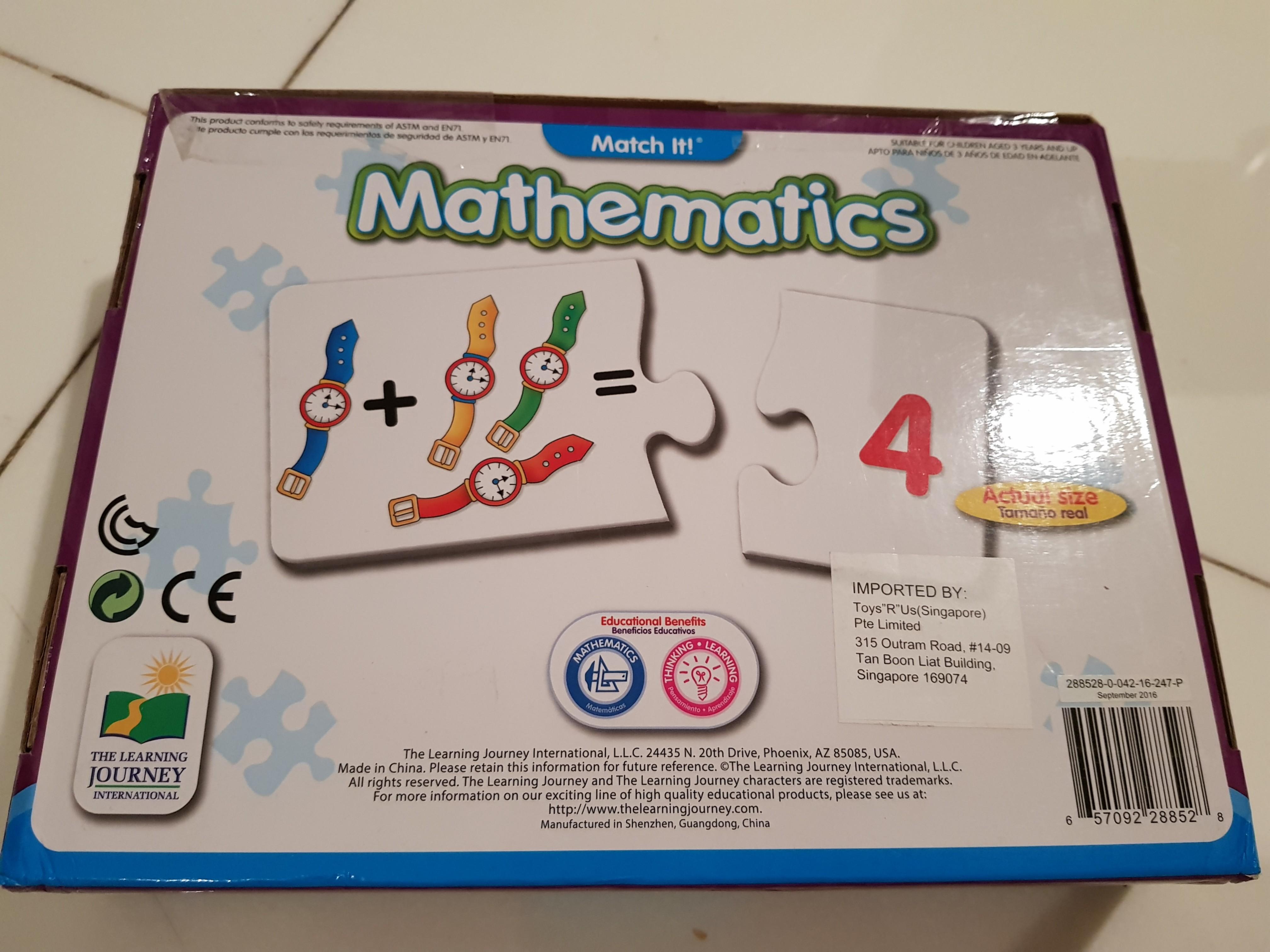 Learning Journey Math Puzzles, Hobbies & Toys, Toys & Games on Carousell