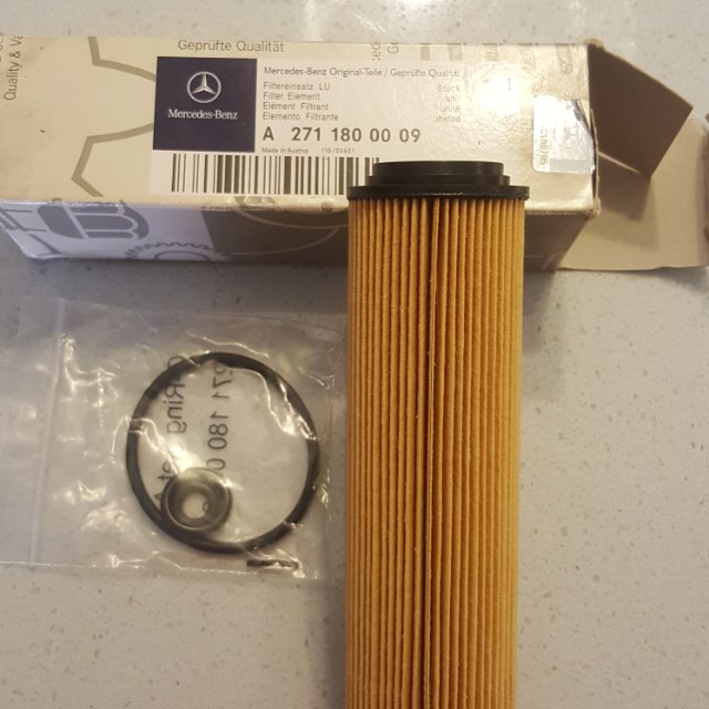 BNIB Mercedes E-class C-class CLK Oil Filter A2711800009 Original oil ...