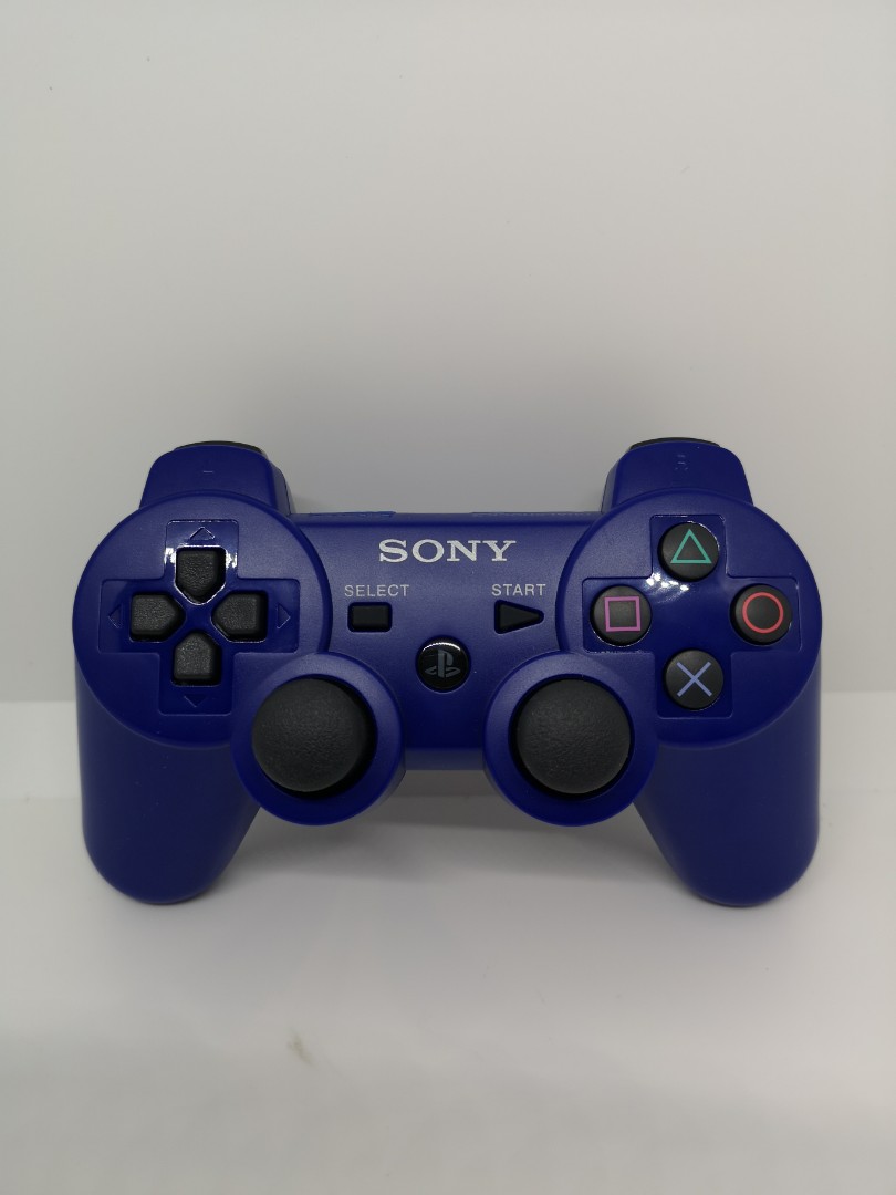 PS3 Controller blue colour used, Video Gaming, Gaming Accessories ...