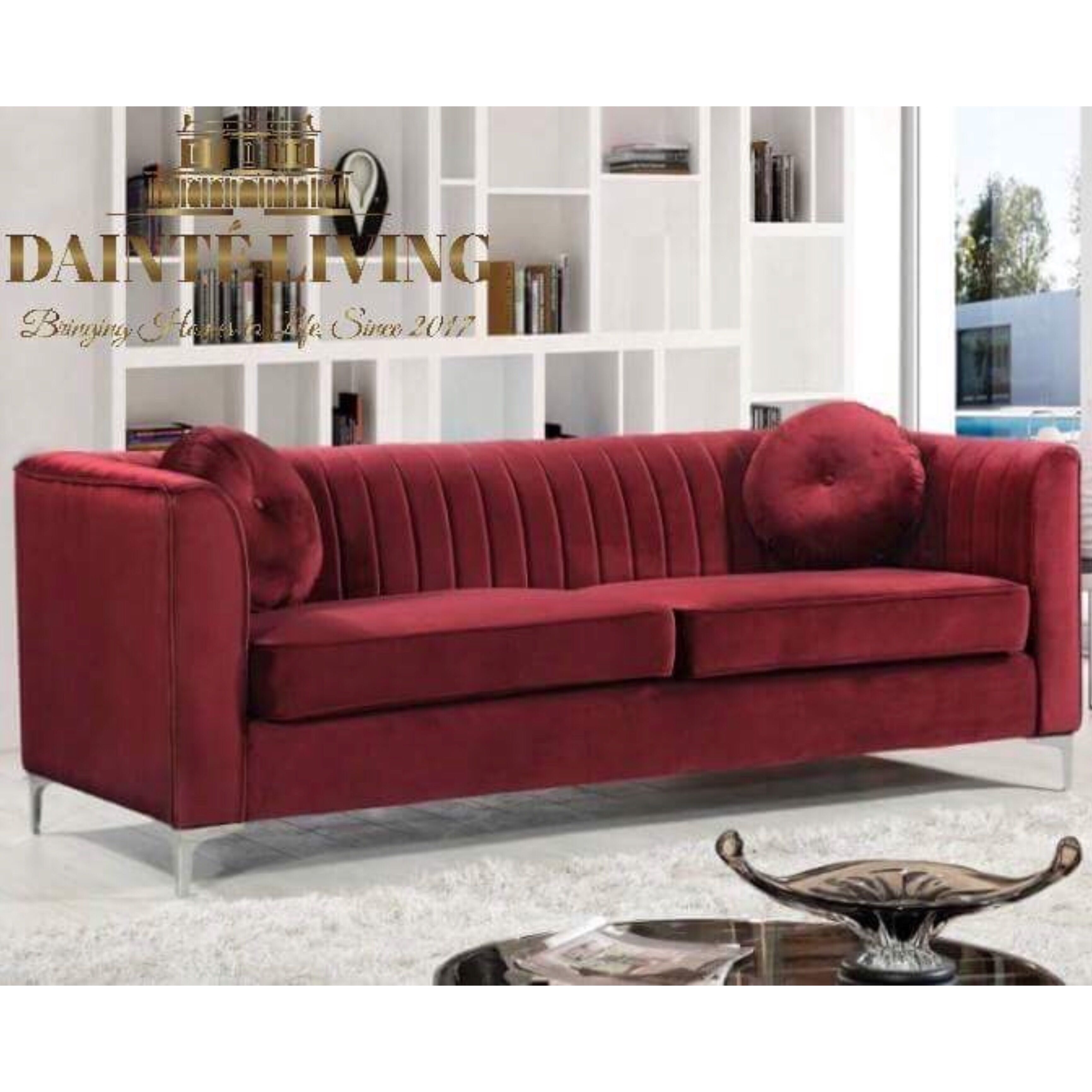 Royce Red Luxury Sofa | Bespoke, Furniture & Home Living, Furniture, Sofas on Carousell