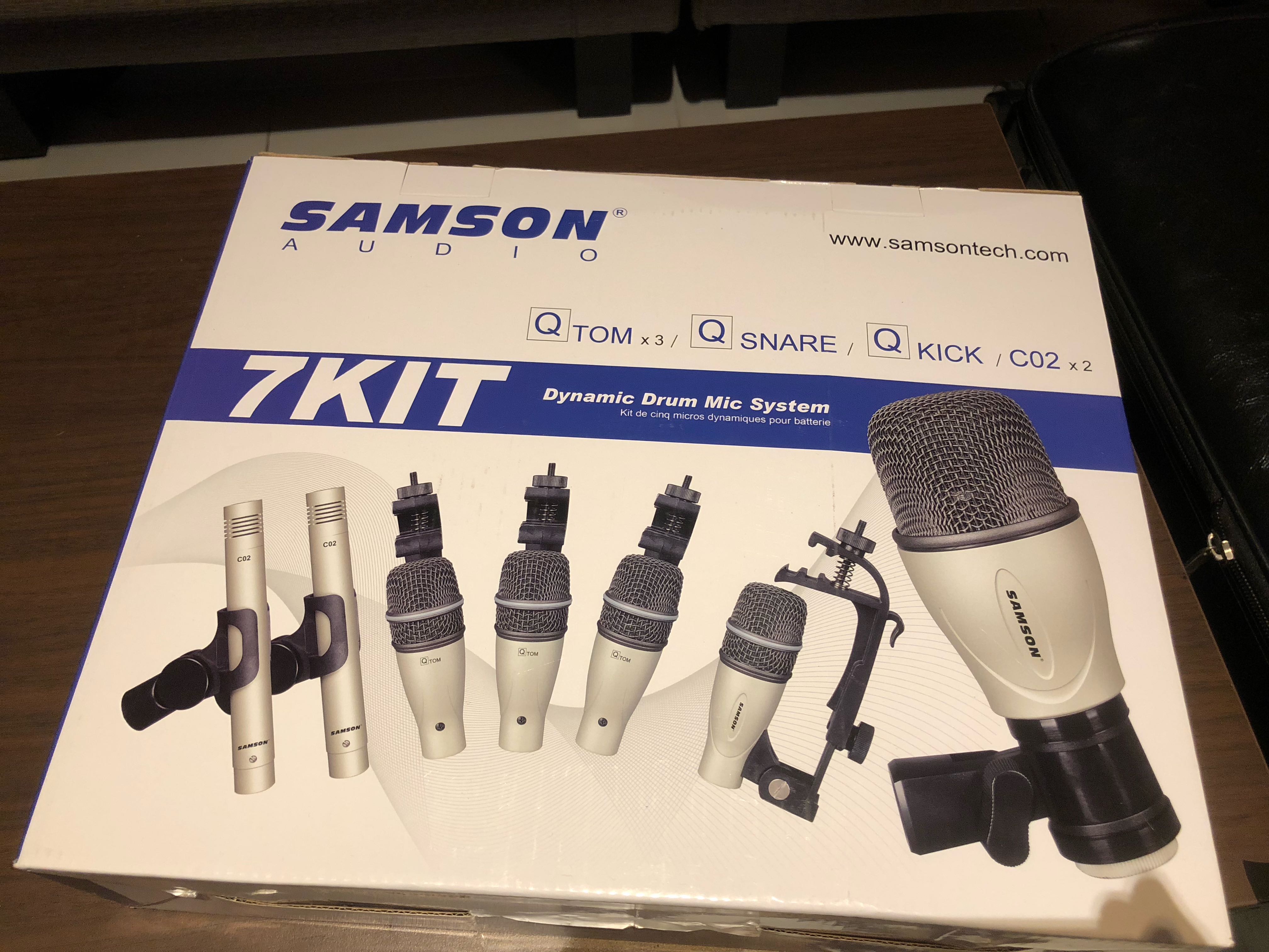 Samson Drum mic kit 7 pcs with cables, Hobbies & Toys, Music & Media ...