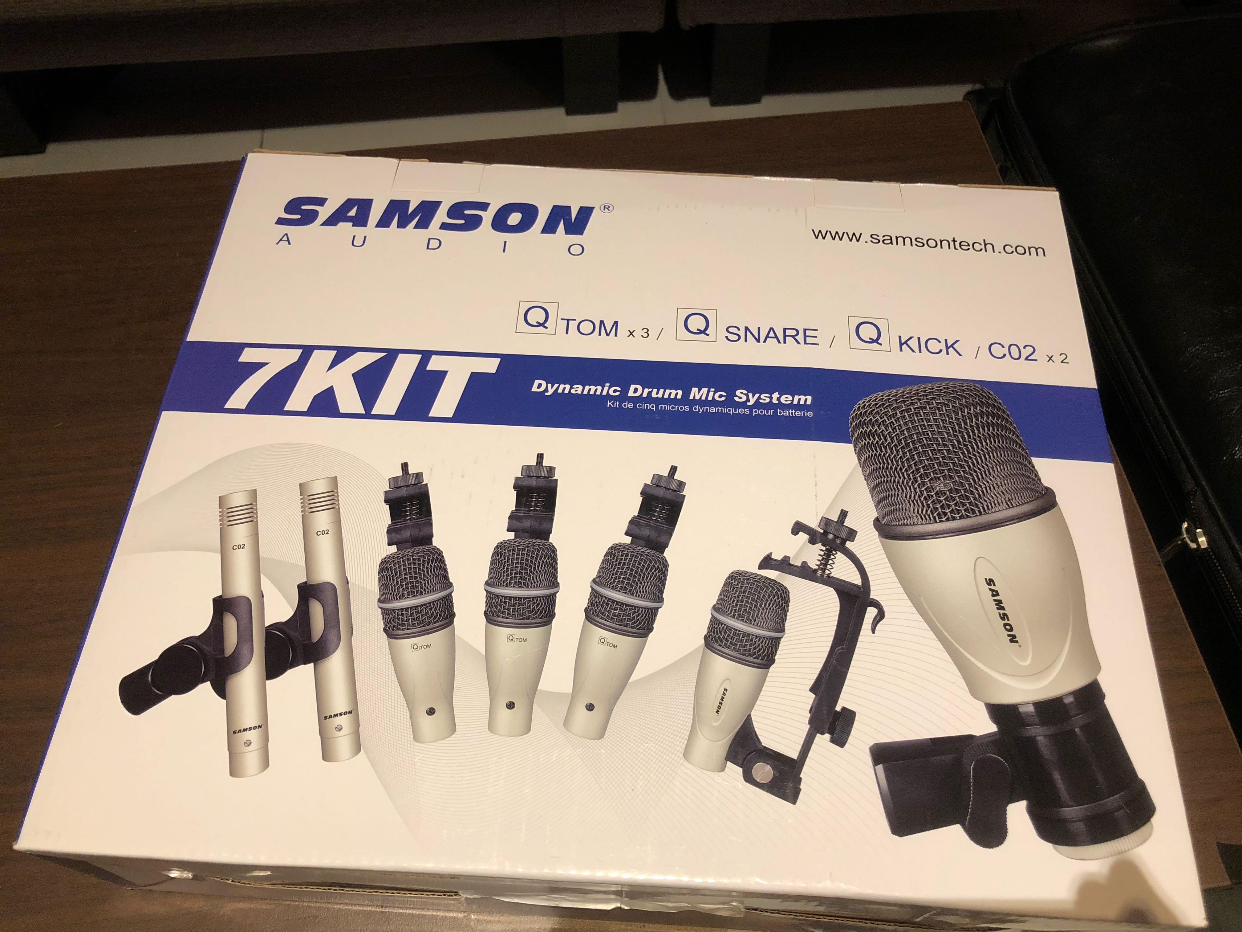 Samson Drum mic kit 7 pcs with cables, Hobbies & Toys, Music & Media ...