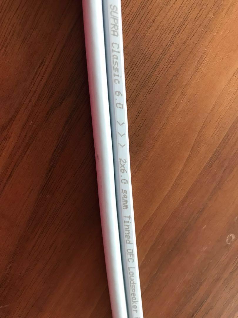 SUPRA Speaker Cable pair , Audio, Other Audio Equipment on Carousell