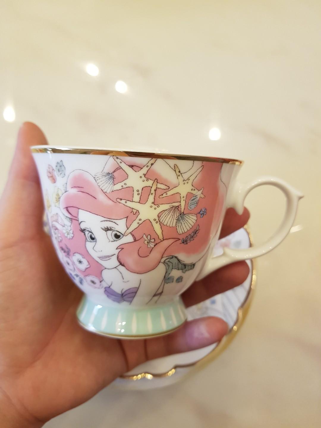 Tokyo Disney Sea Ariel mermaid tea cup set, Everything Else on Carousell