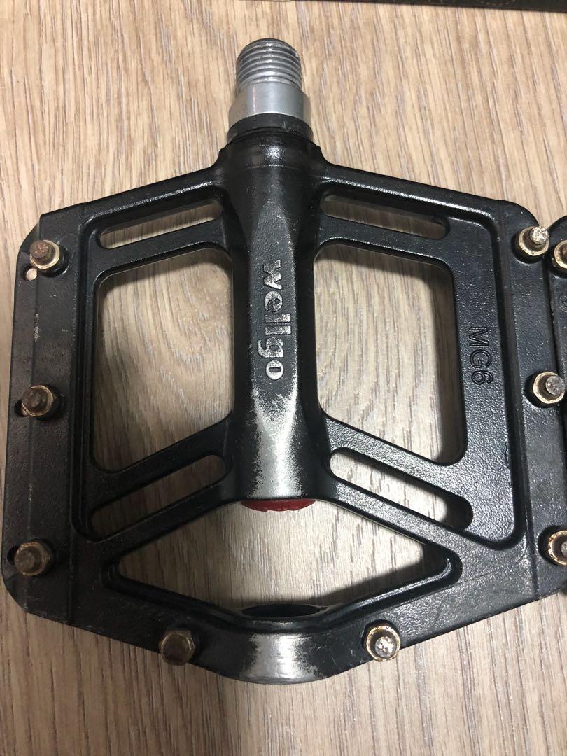 Wellgo - MG6 magnesium pedals black, Sports Equipment, Bicycles & Parts ...