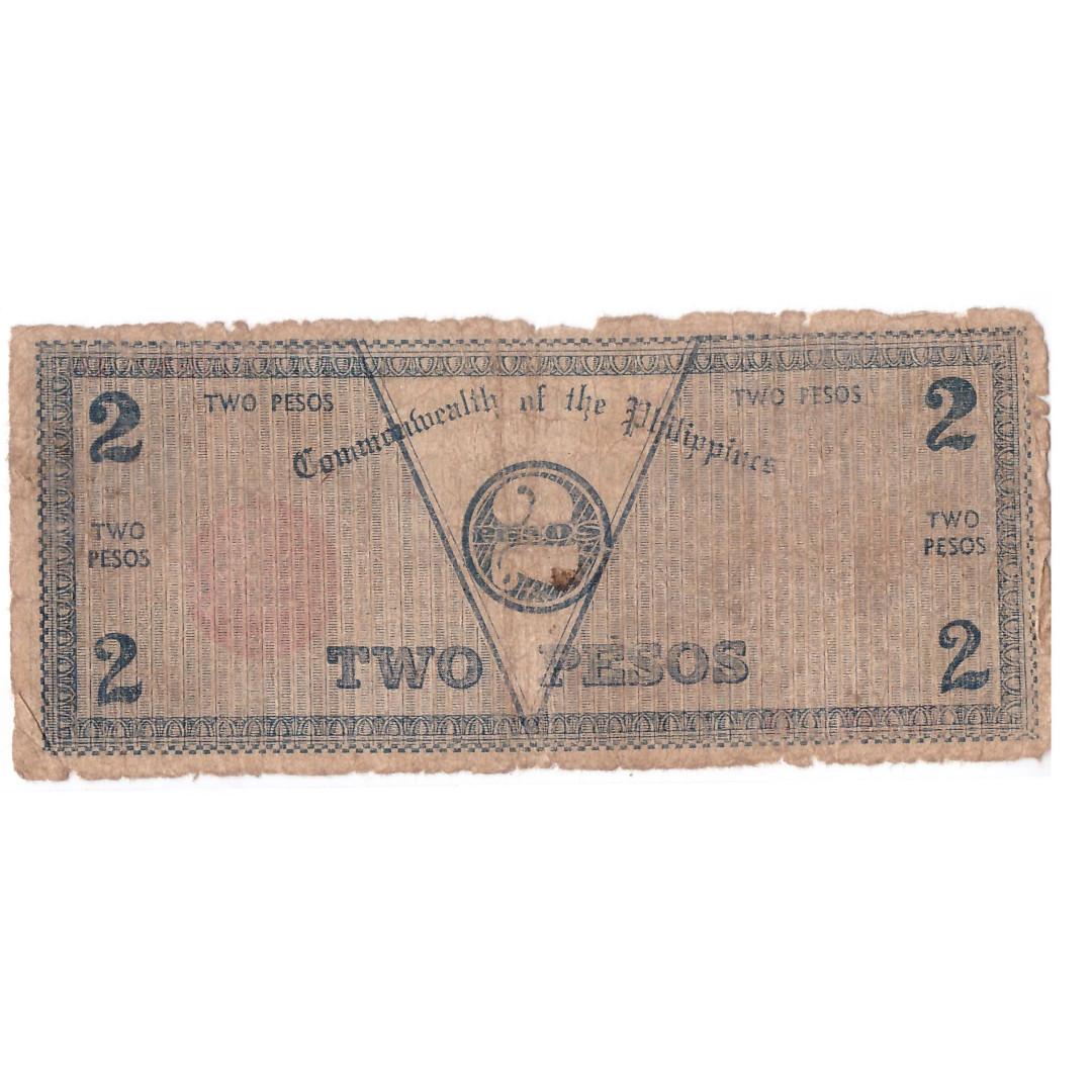 1942 Philippine Guerilla 2 Peso World War II Banknote, Hobbies & Toys ...