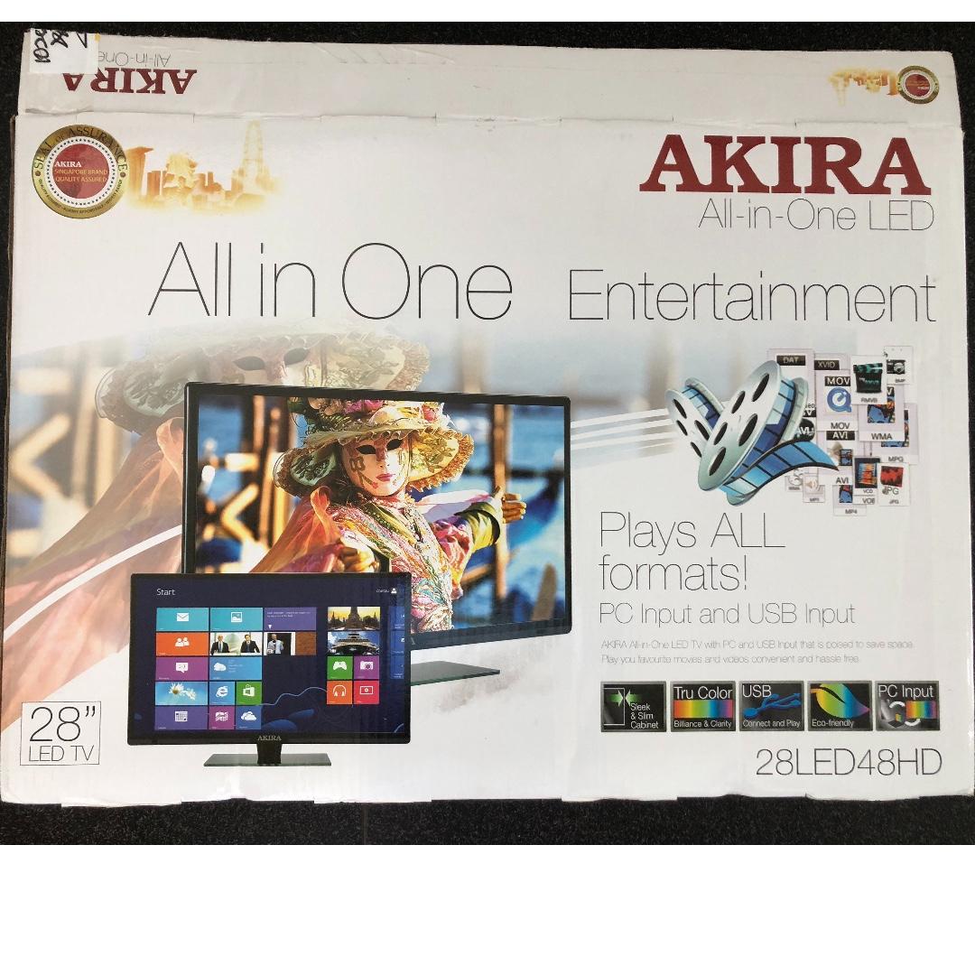 28 inch LED TV AKIRA, TV & Home Appliances, TV & Entertainment, TV on ...
