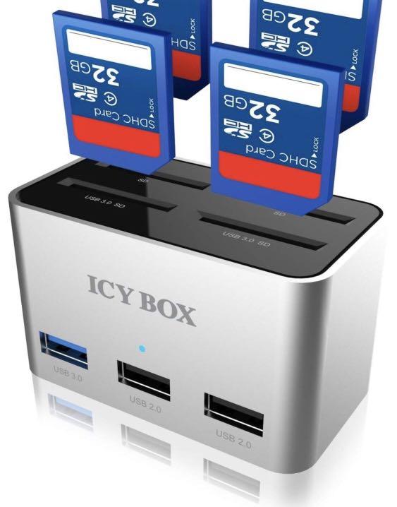 4-Port SD Card Reader PLUS 3-Port USB Hub, Mobile Phones & Gadgets ...