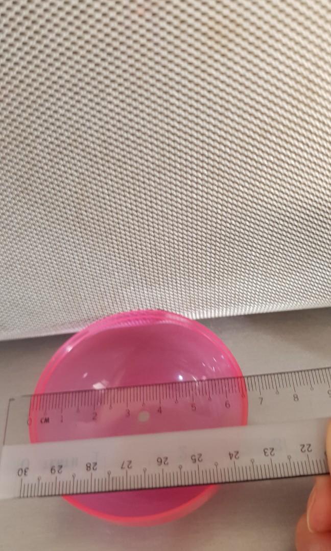 6.5cm half clear half pink capsule balls, Hobbies & Toys, Stationery ...
