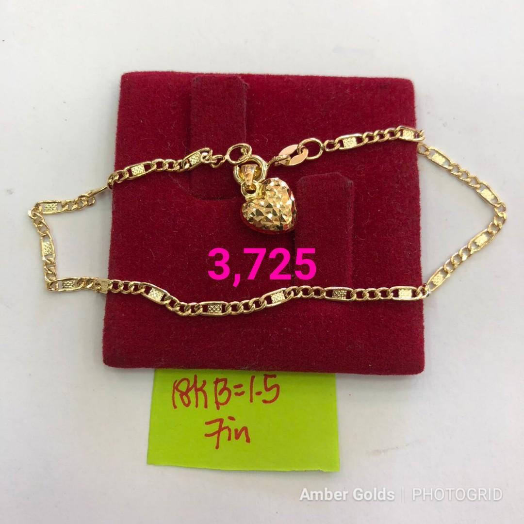 assorted 18k gold bracelets, Women's Fashion, Jewelry & Organizers ...