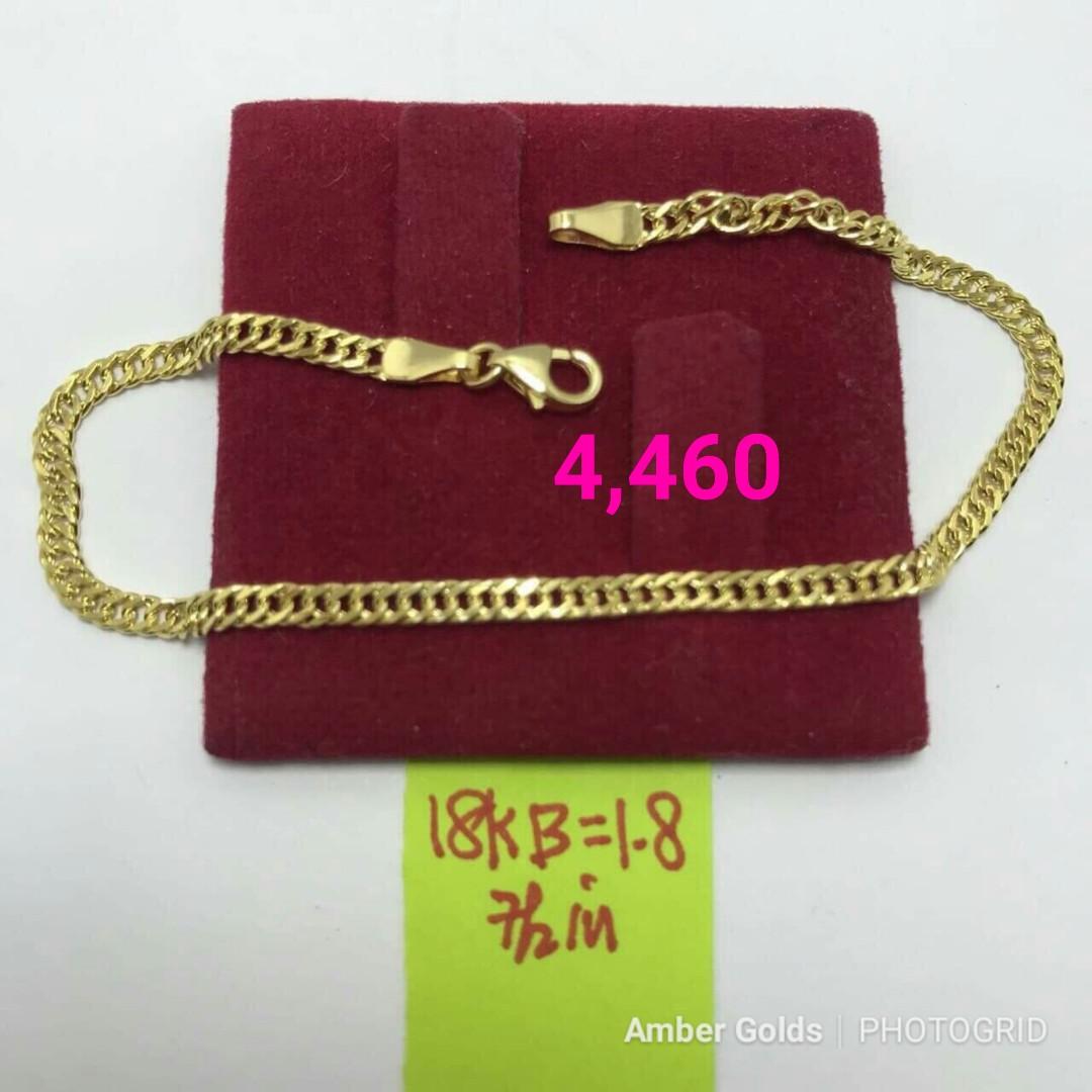 assorted 18k gold bracelets, Women's Fashion, Jewelry & Organizers ...