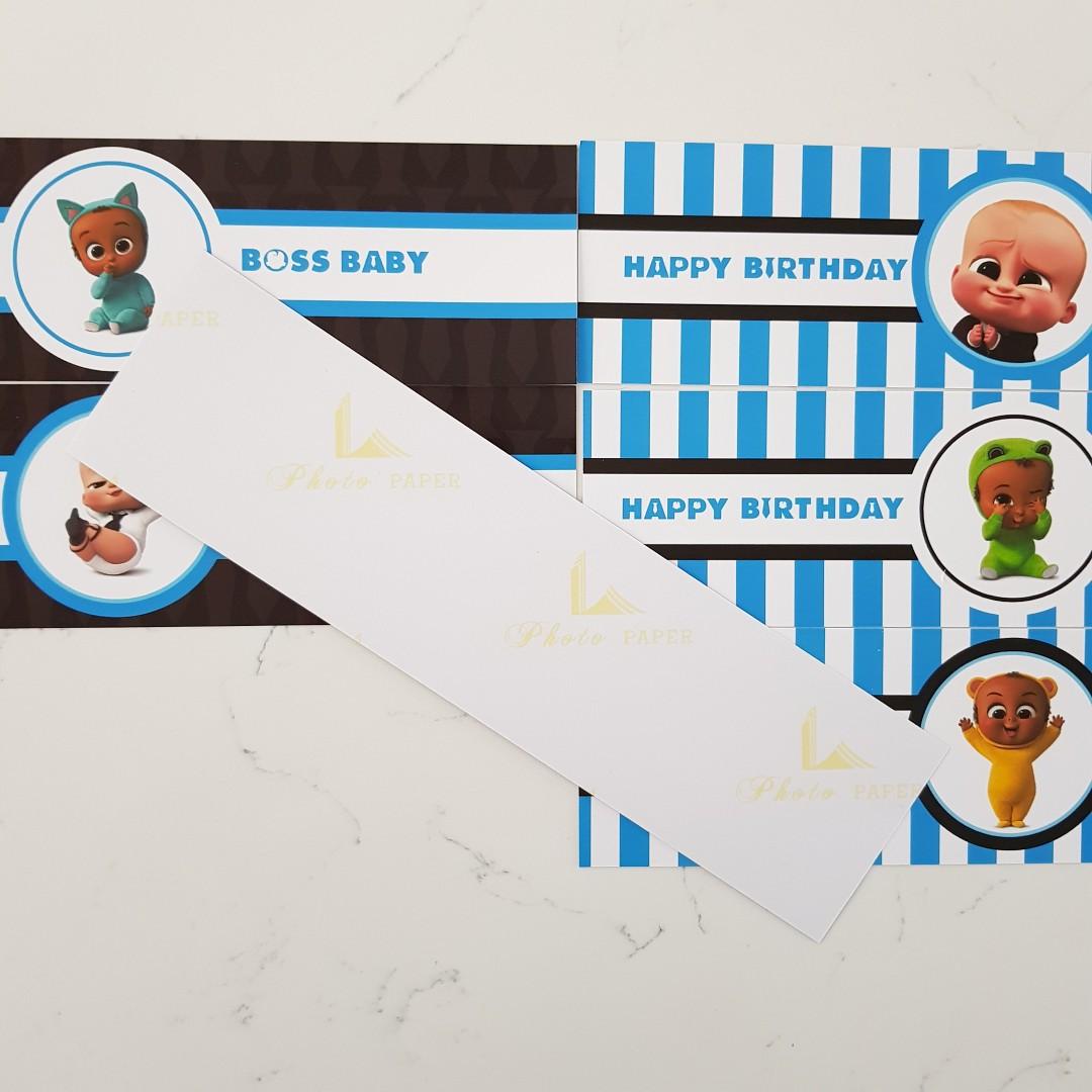 BOSS BABY BOTTLE STICKER (MIX SET OF 10 PCS), Hobbies & Toys ...