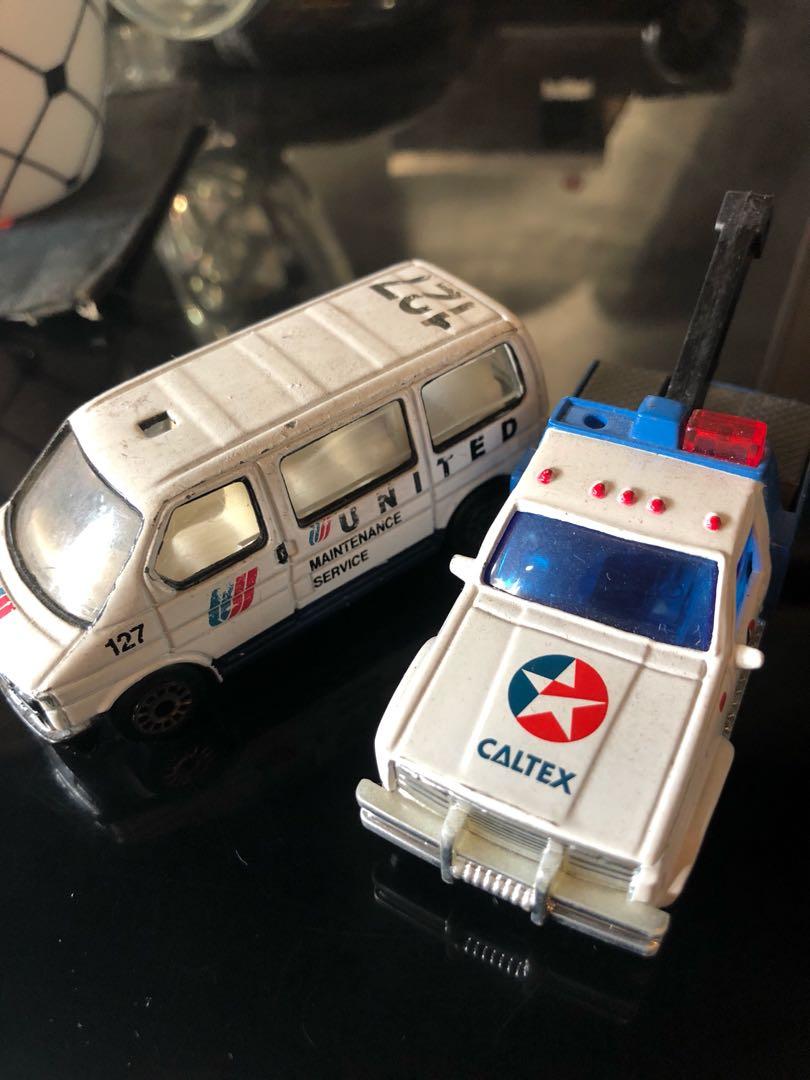 Caltex toy truck and united airways van, Hobbies & Toys, Toys & Games ...
