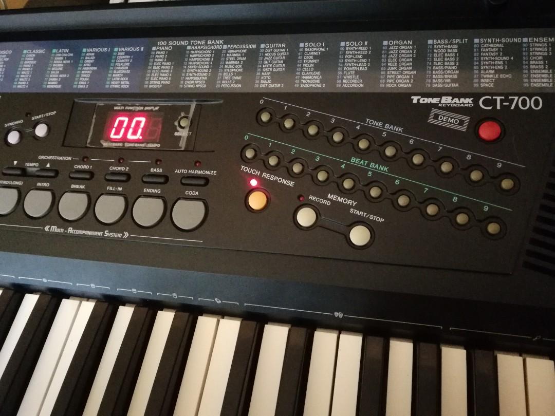 Casio CT-700 Portable Keyboard, Hobbies & Toys, Music & Media, Musical ...