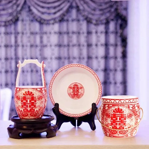 Chinese Wedding Descendant pail set, Everything Else on Carousell