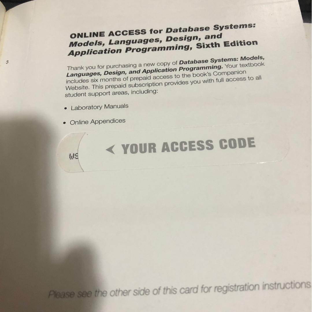 Database Systems - Models, Languages, Design, AND Application Programming, Computers & Tech ...