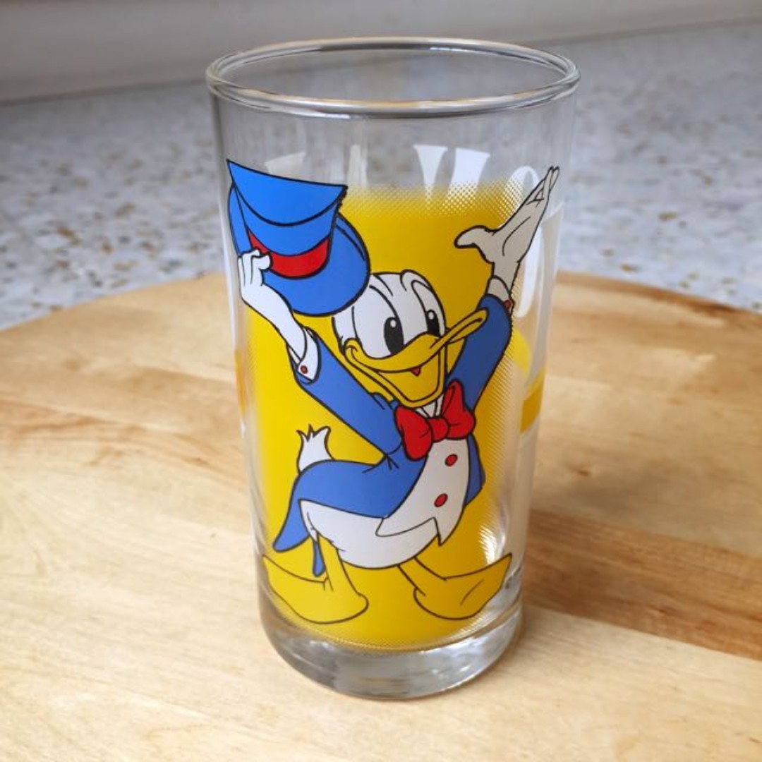 Disney Donald Duck Glass, Hobbies & Toys, Memorabilia & Collectibles ...