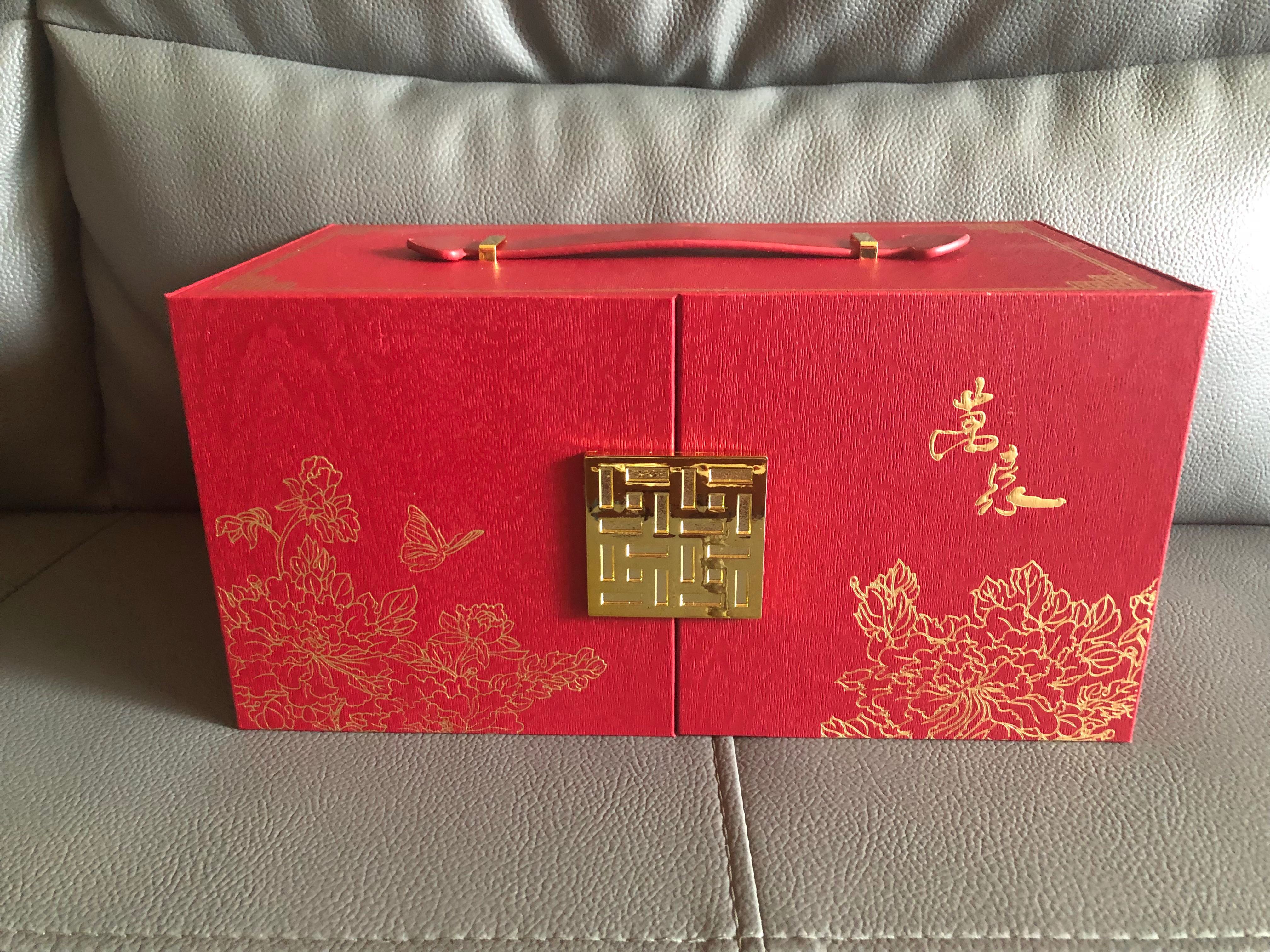 DIY jewellery box converted from Marriott hotel mooncake box ...
