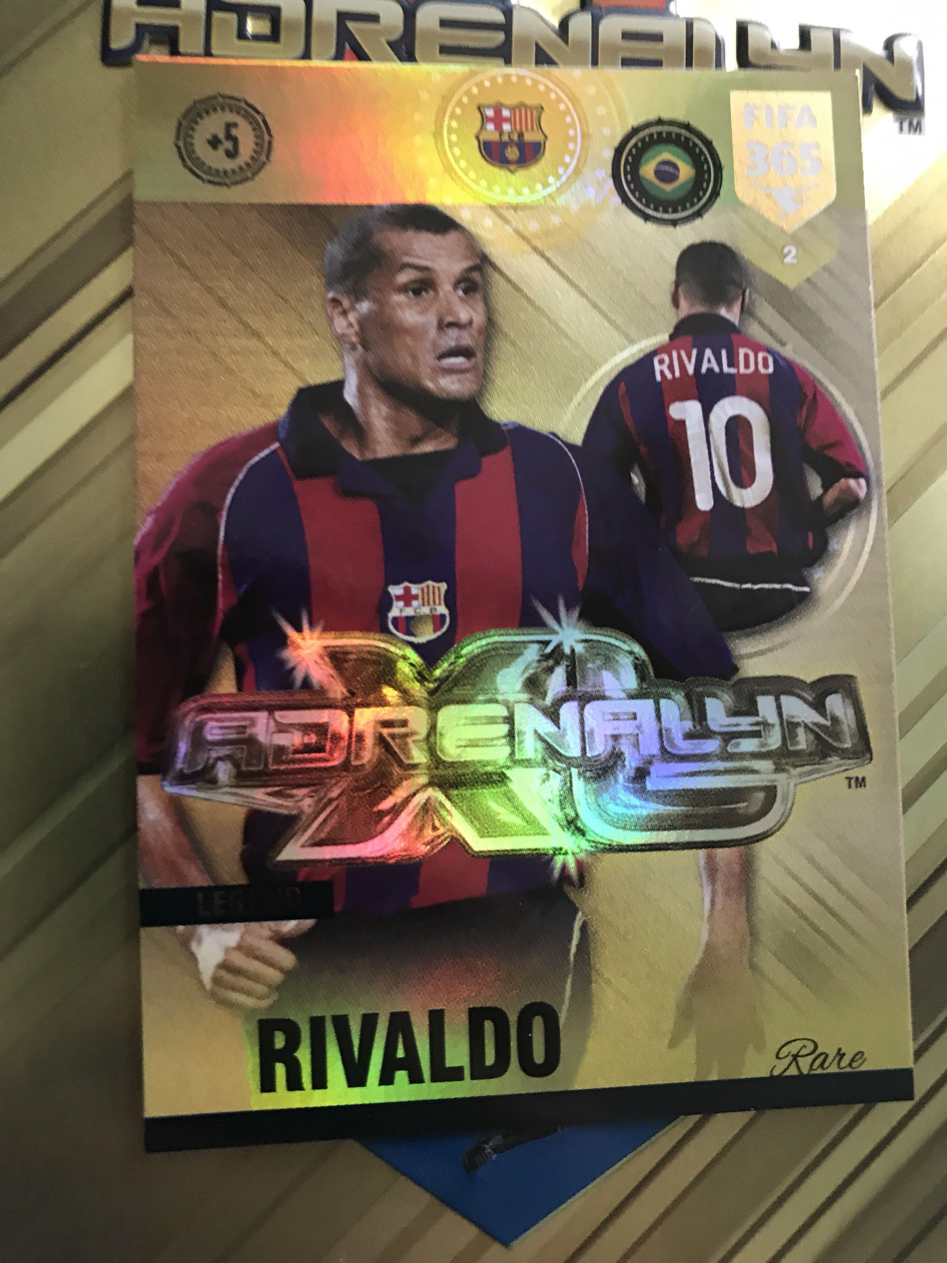 FIFA 365 2019 RIVALDO LEGEND RARE CARD, Hobbies & Toys, Toys & Games on ...
