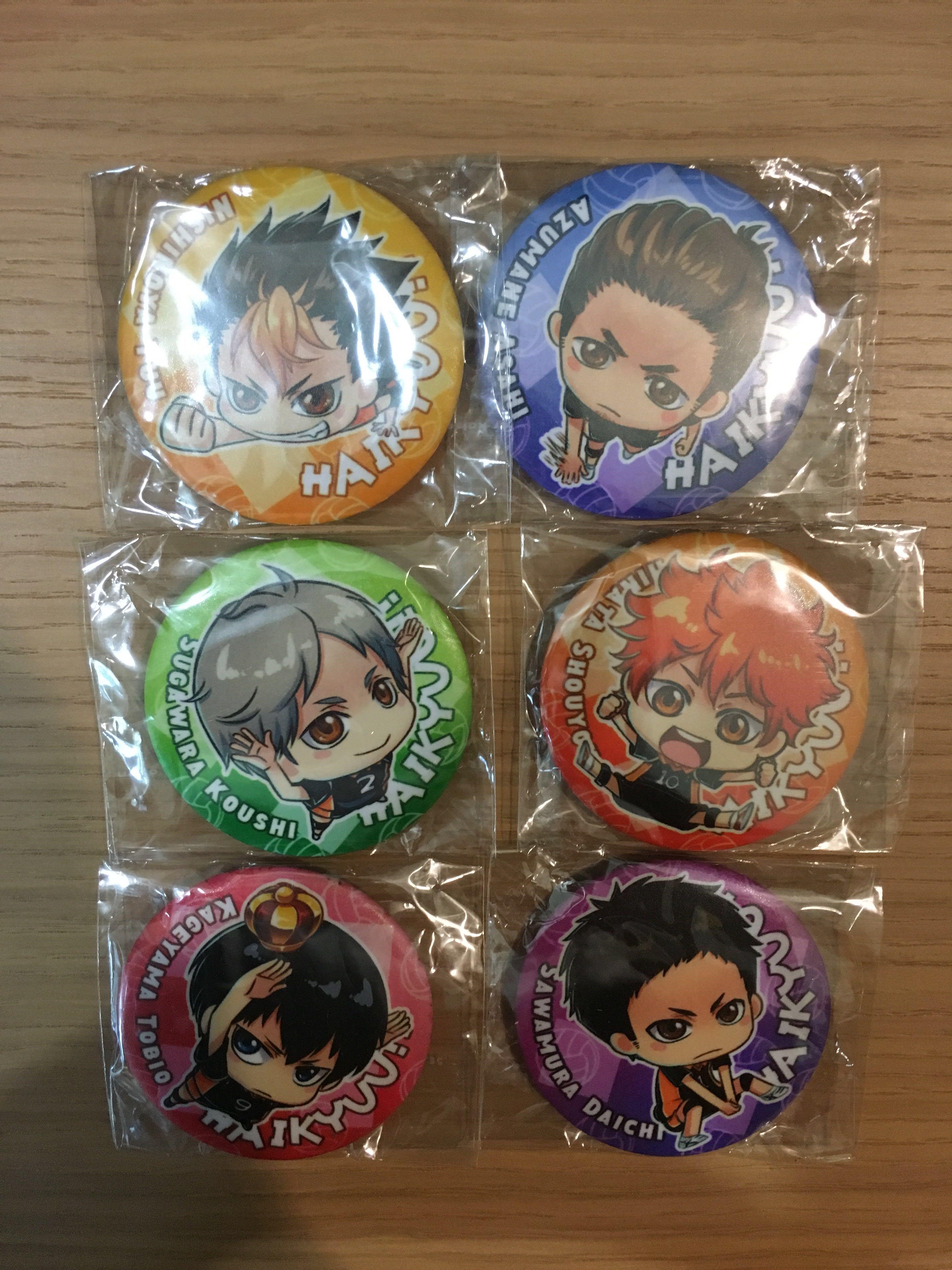 Haikyuu Badges, Hobbies & Toys, Toys & Games on Carousell