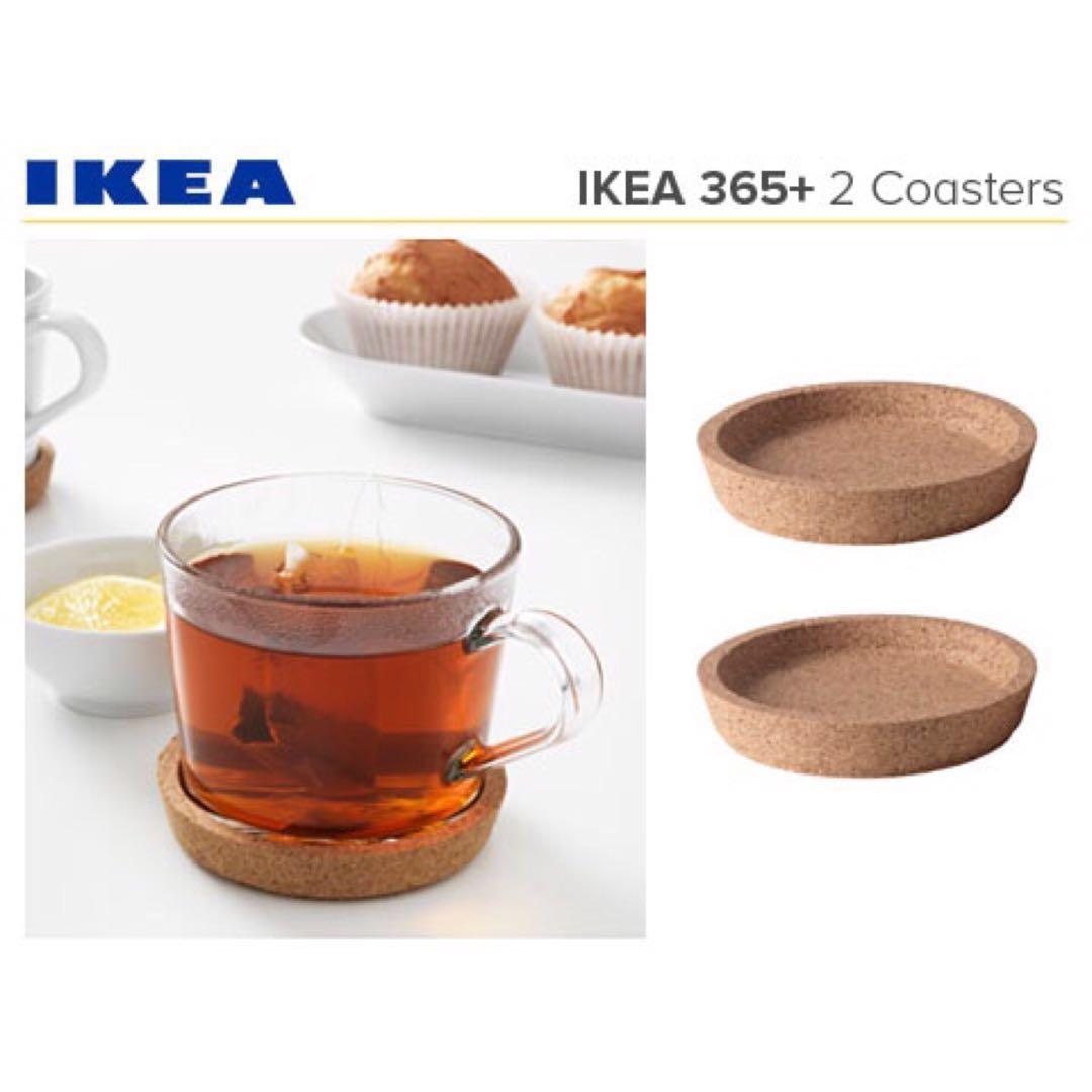 IKEA 365+ Coaster, cork, 10 cm Set of 2, Furniture & Home Living ...