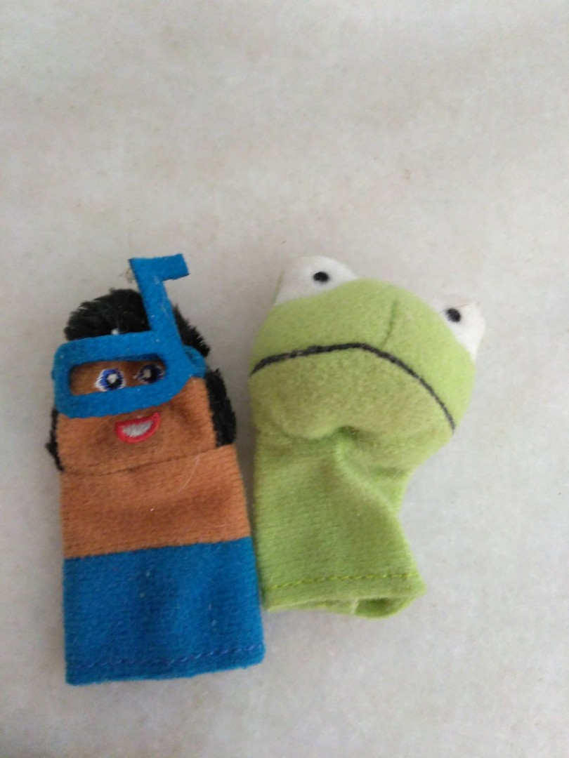 Ikea finger Puppets - Frog and Diver, Toys & Games, Stuffed Toys on ...