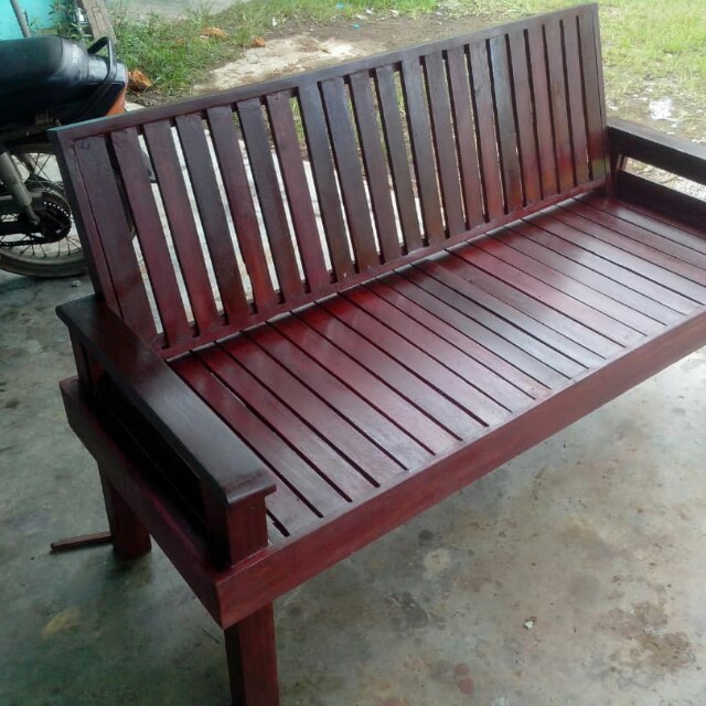 Kerusi Kayu, Furniture & Home Living, Furniture, Chairs on Carousell
