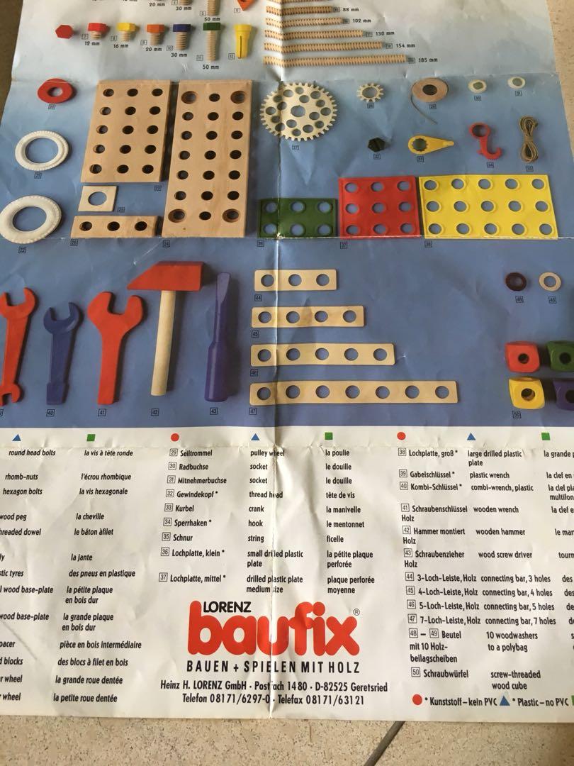 Lorenz Baufix and Constructor Heros assorted building parts and tools, Hobbies & Toys, Toys ...