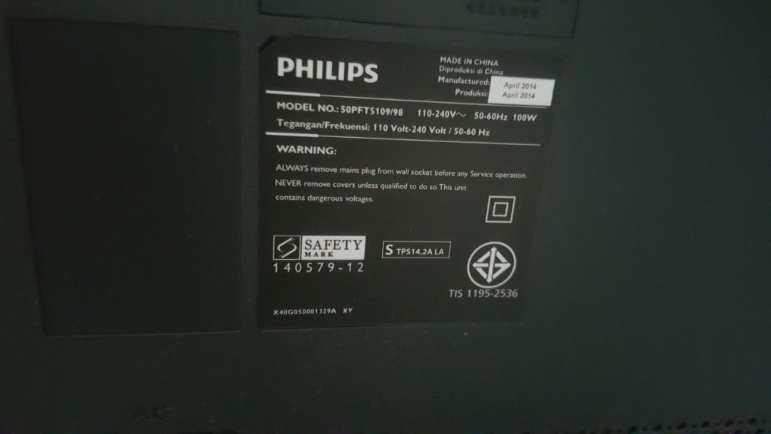 Philips 50 inch full HD TV 50PFT5109/98, TV & Home Appliances, TV ...