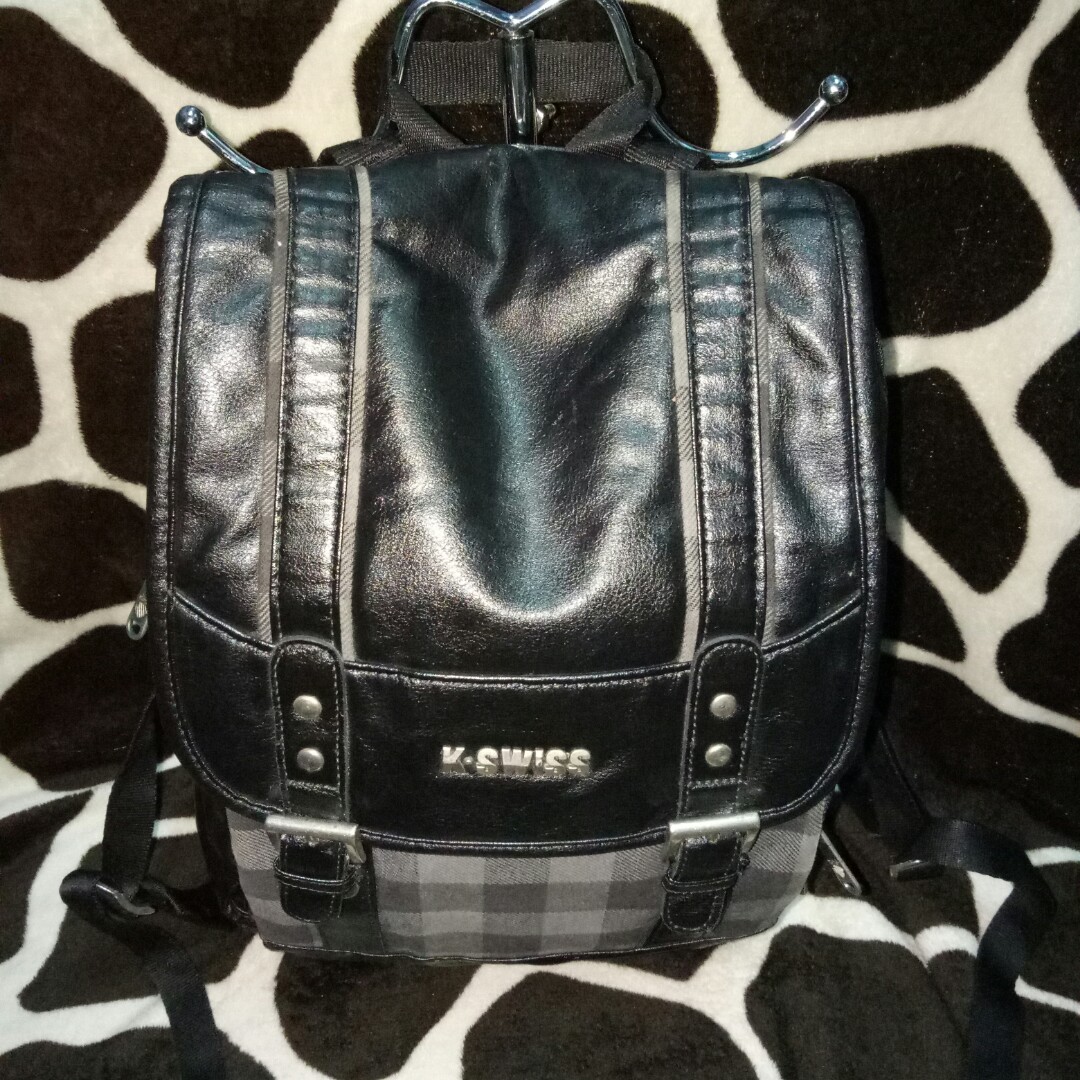 Pre loved K SWISS backpack, Women's Fashion, Bags & Wallets, Backpacks ...